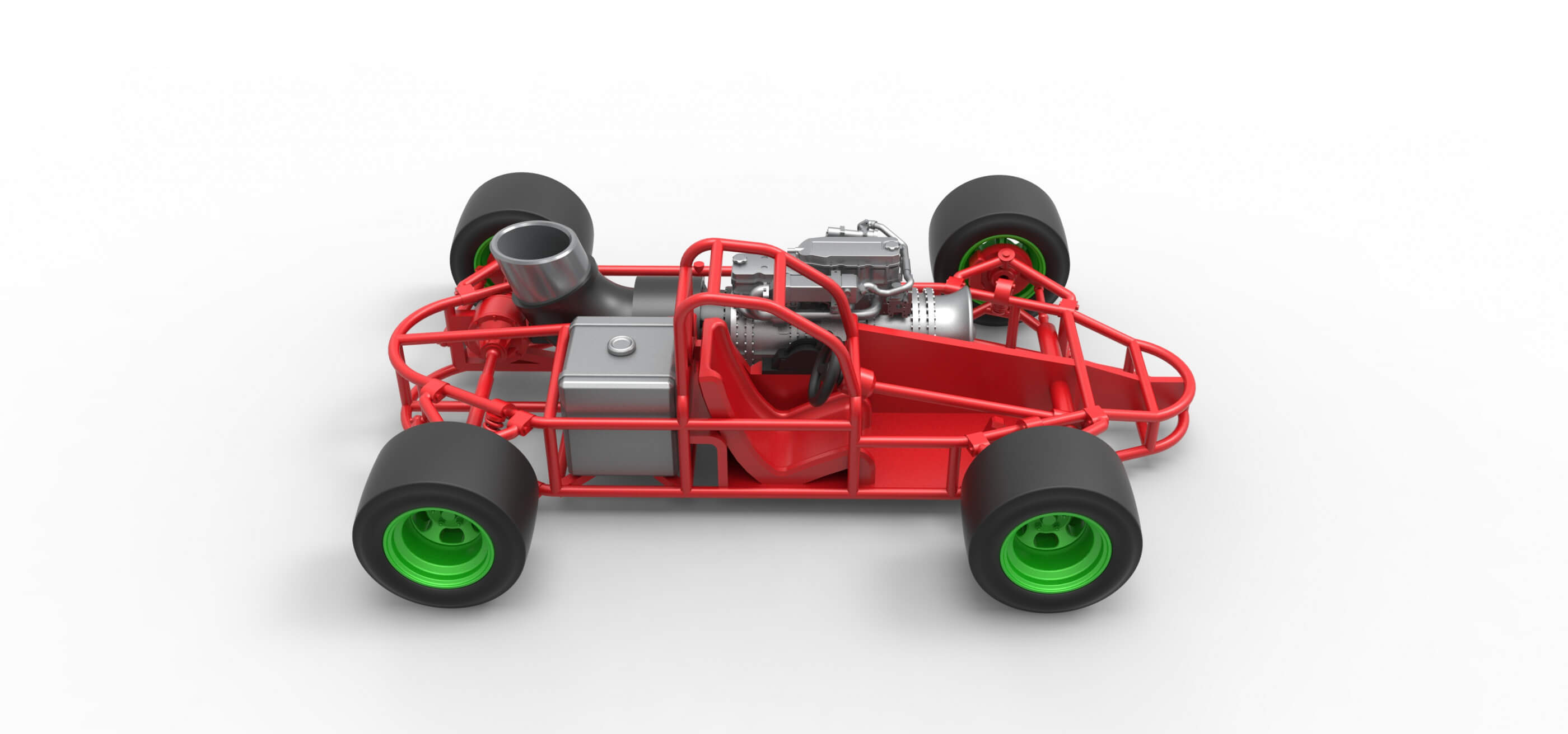 Concept Jet Race Car 1:25 - 3D Model by TechItemsRock