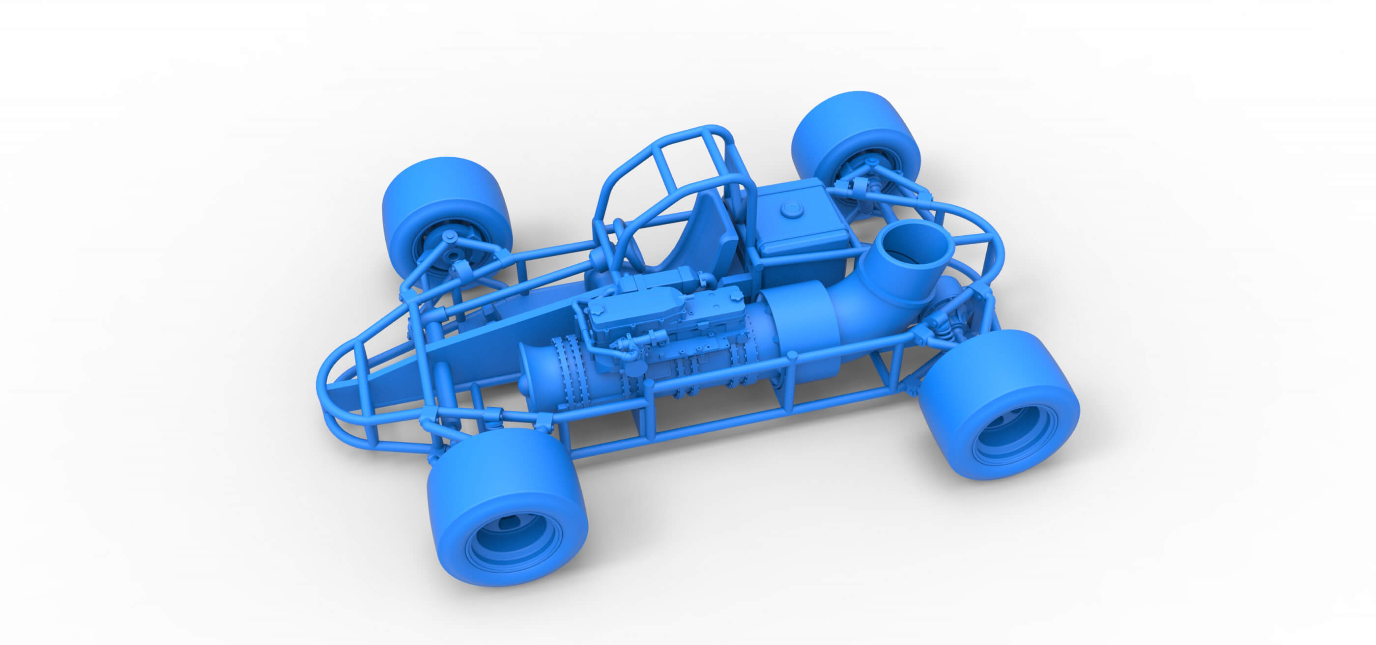 Concept Jet Race Car 1:25 - 3D Model by TechItemsRock