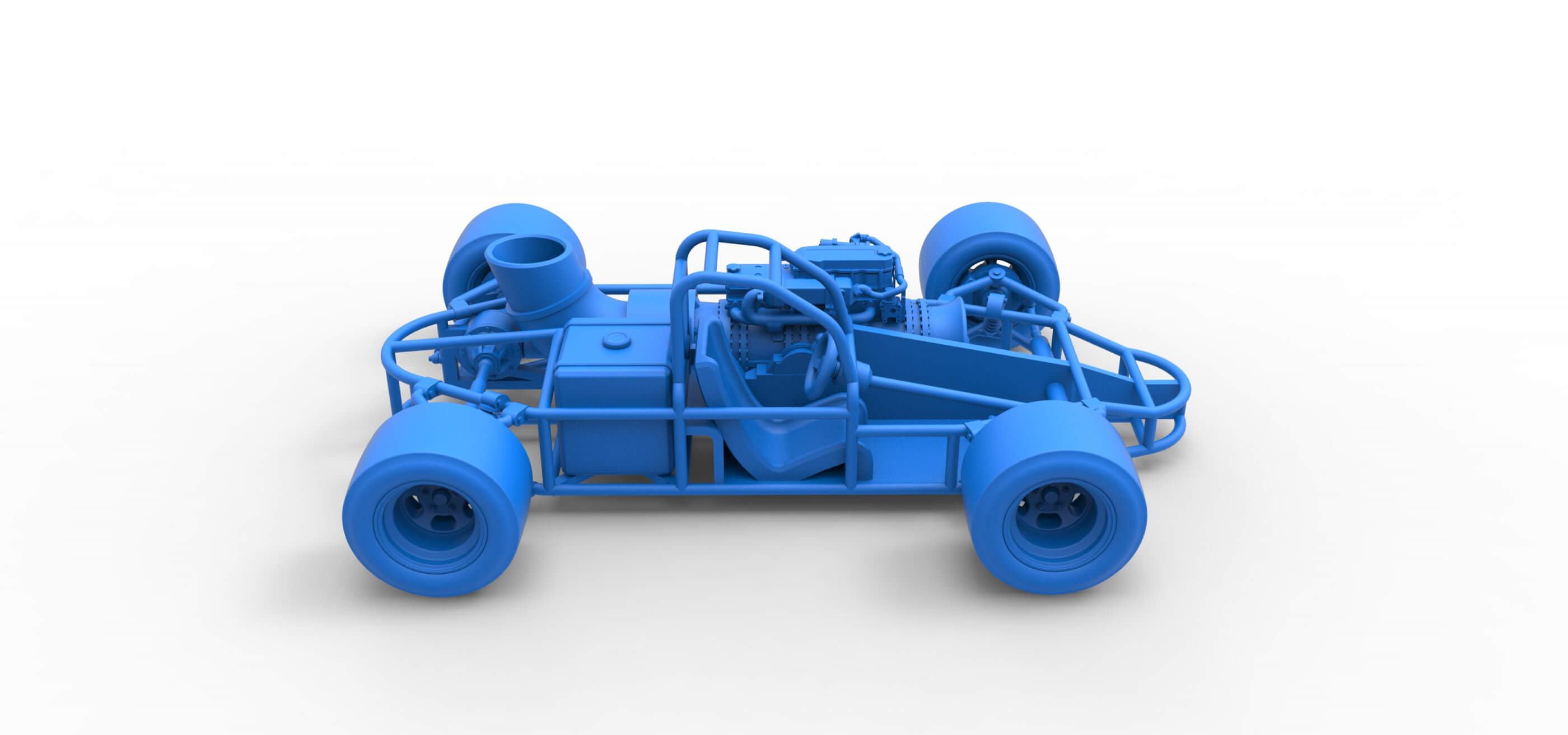 Concept Jet Race Car 1:25 - 3D Model by TechItemsRock