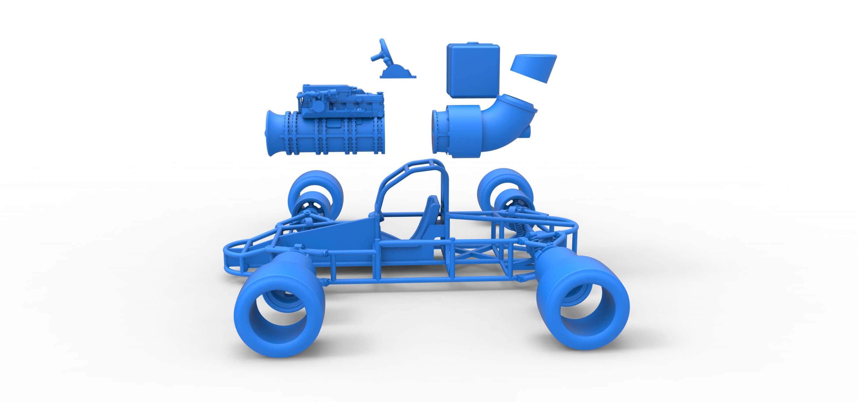Concept Jet Race Car 1:25 - 3D Model by TechItemsRock