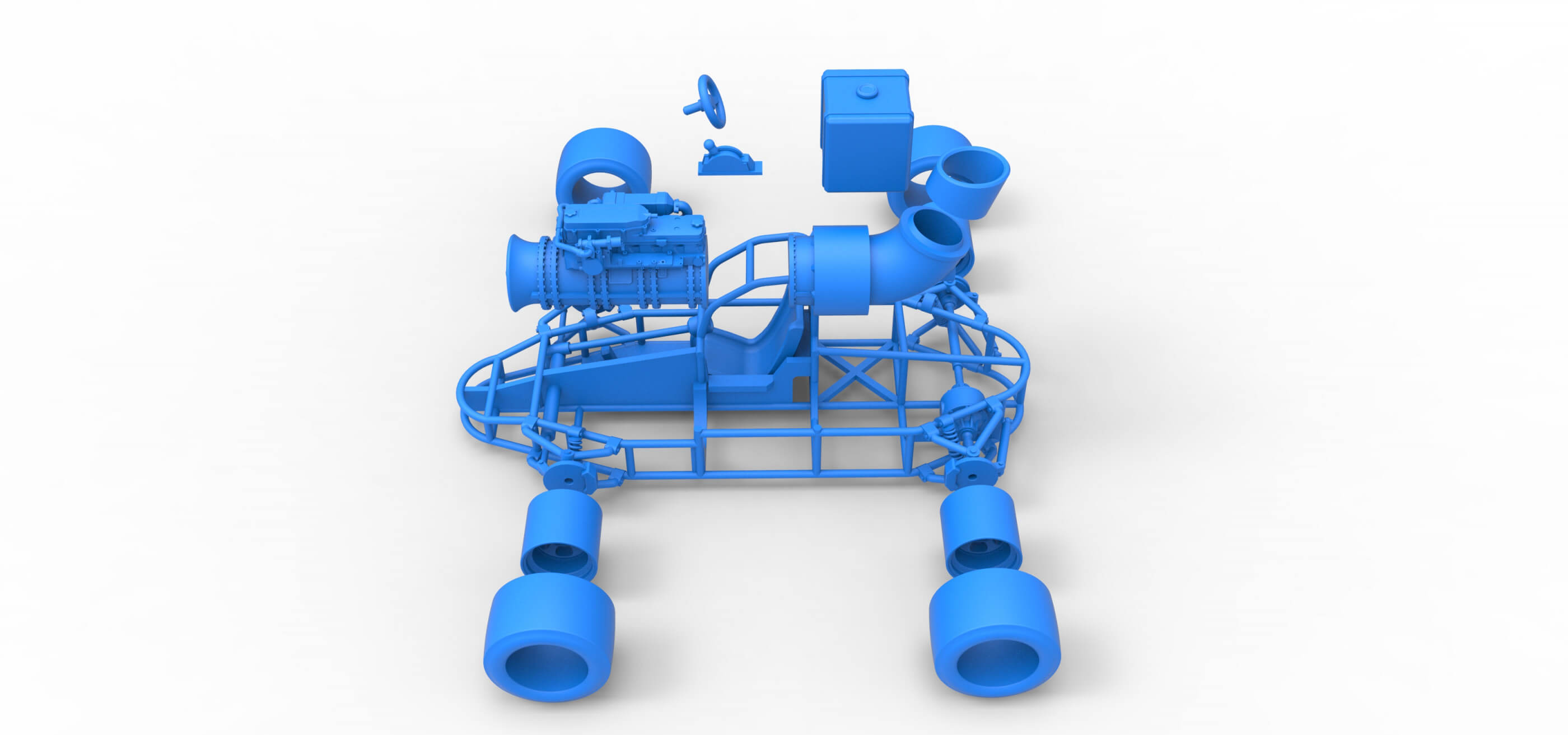 Concept Jet Race Car 1:25 - 3D Model by TechItemsRock