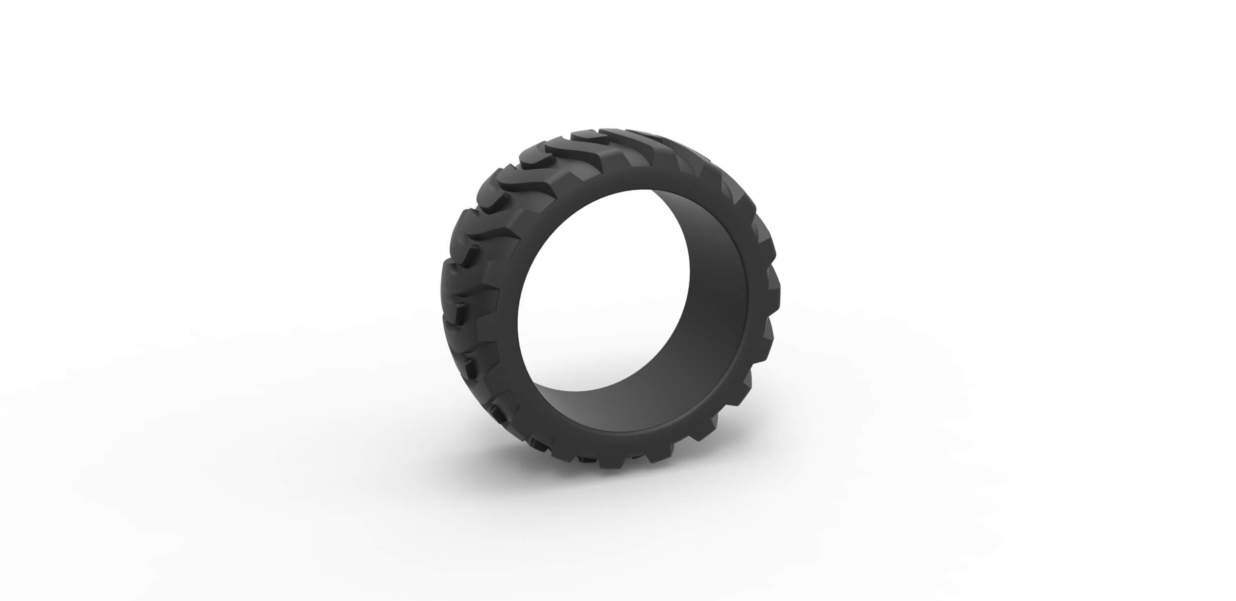 Demolition Derby Rear Tire 1:25 - 3D Model by TechItemsRock