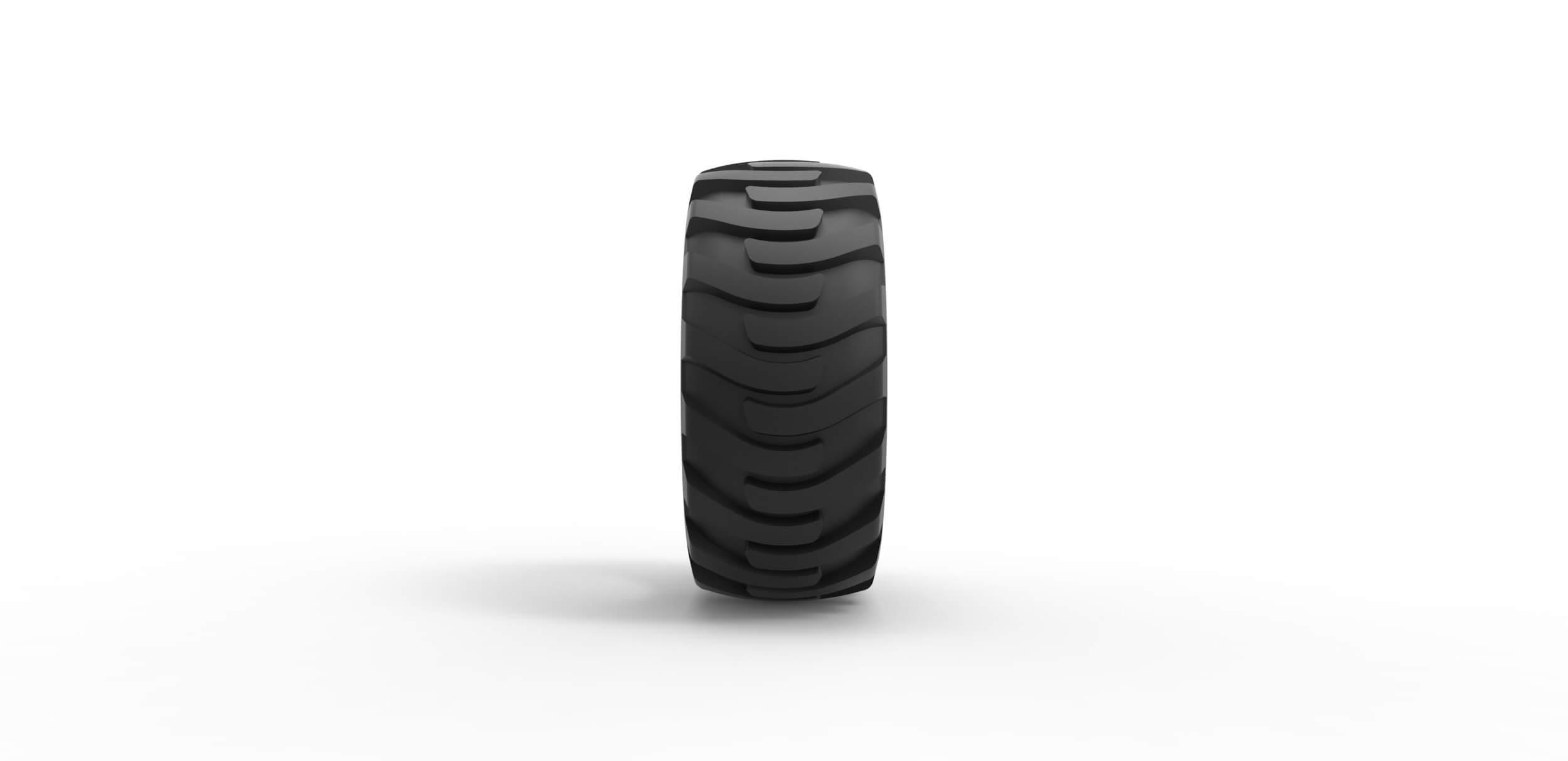 Demolition Derby Rear Tire 1:25 - 3D Model by TechItemsRock