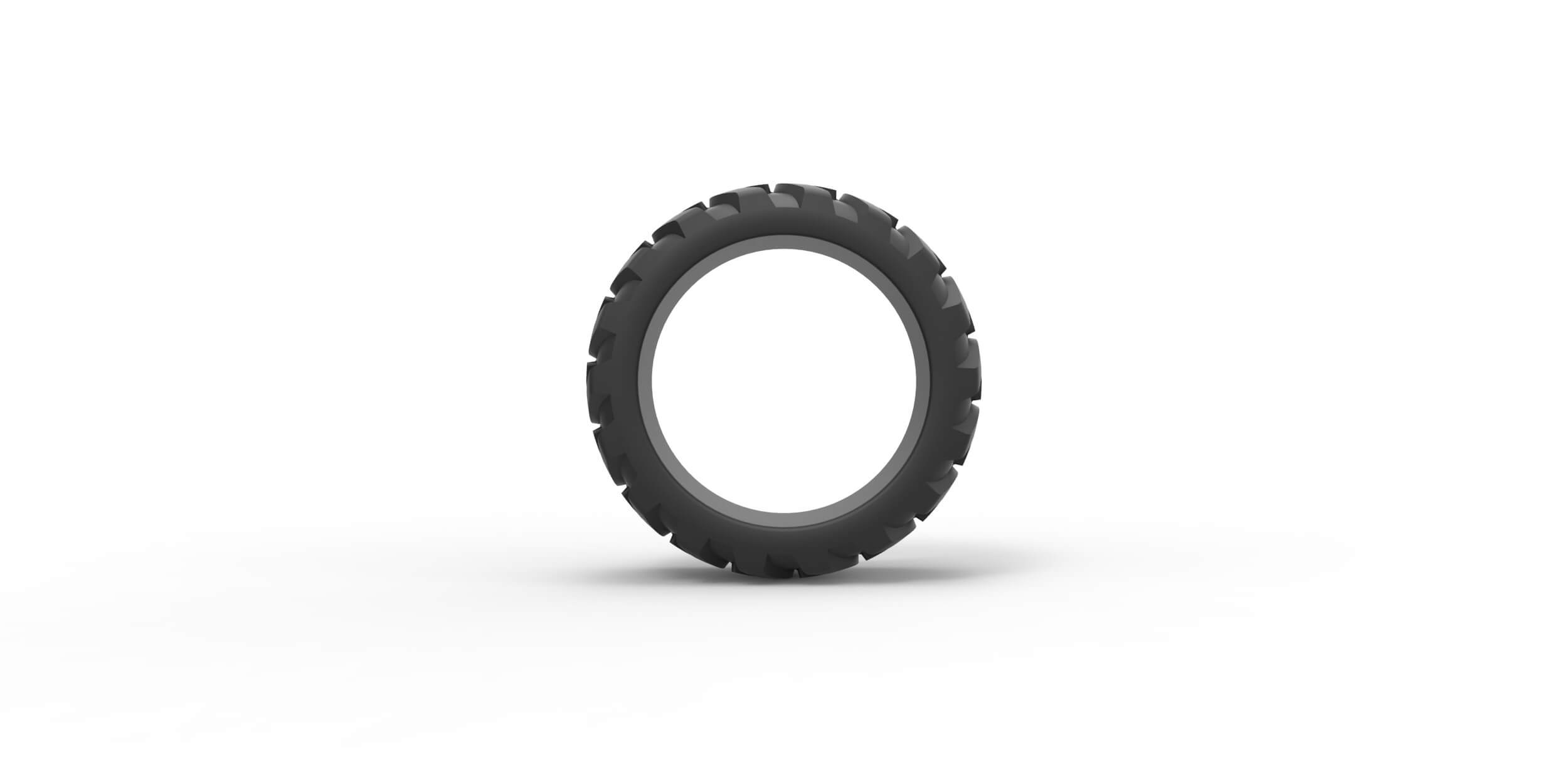 Demolition Derby Rear Tire 1:25 - 3D Model by TechItemsRock