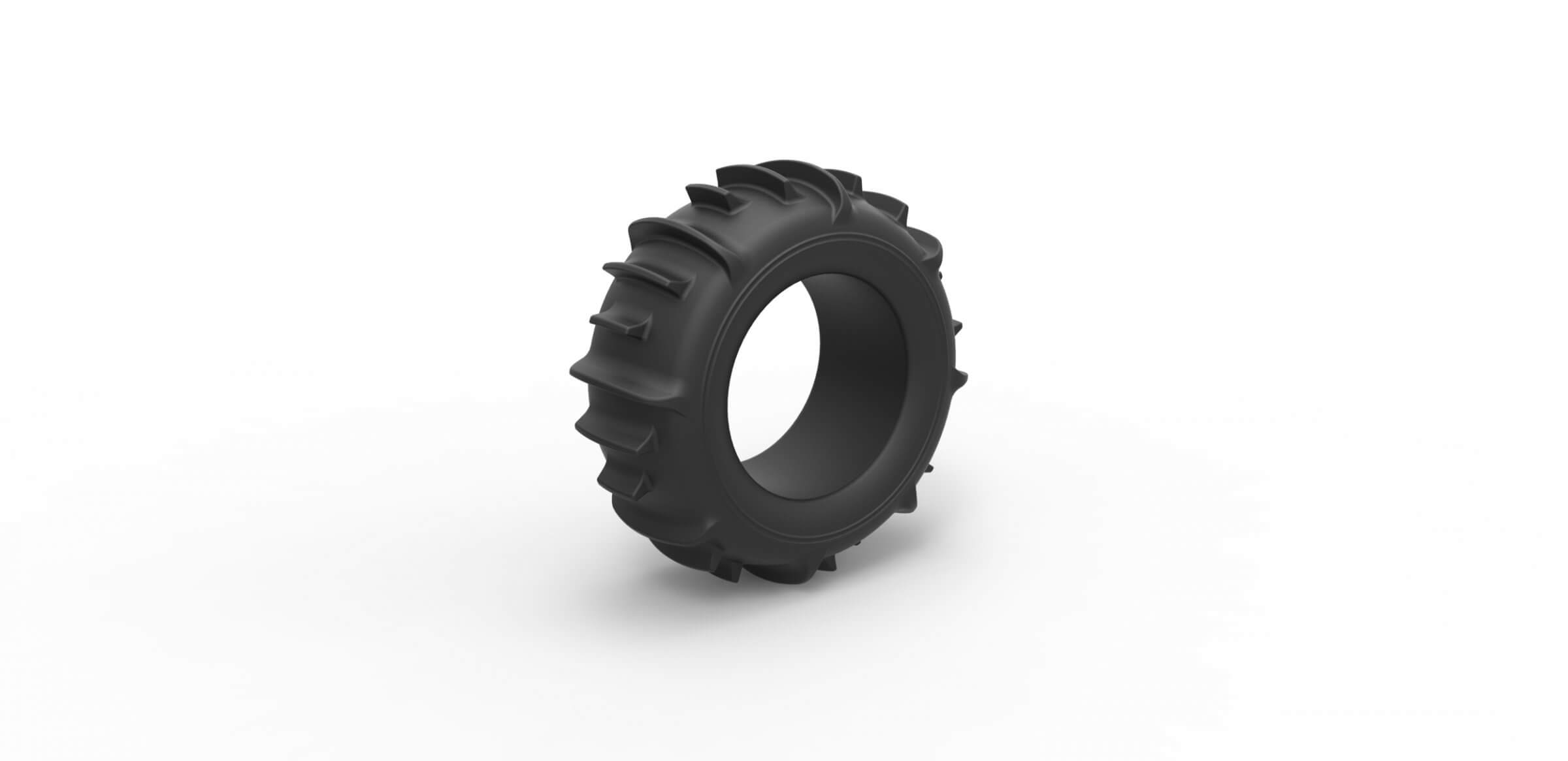 Dune Buggy Rear Tire 3 Scale 1 To 10 - 3D Model by TechItemsRock
