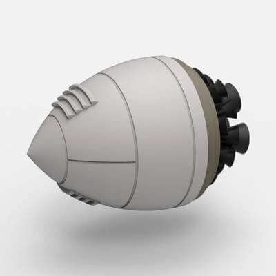 Fantasy Rocket Engine - 3D Model by TechItemsRock