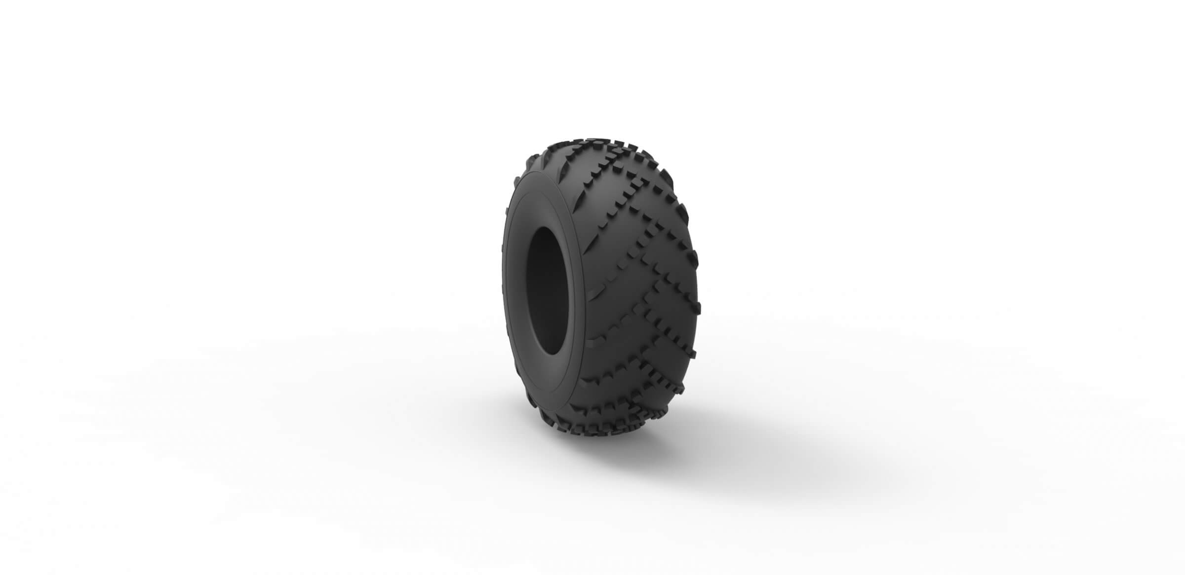 Low Pressure Tire Scale 1 To 25 - 3D Model by TechItemsRock