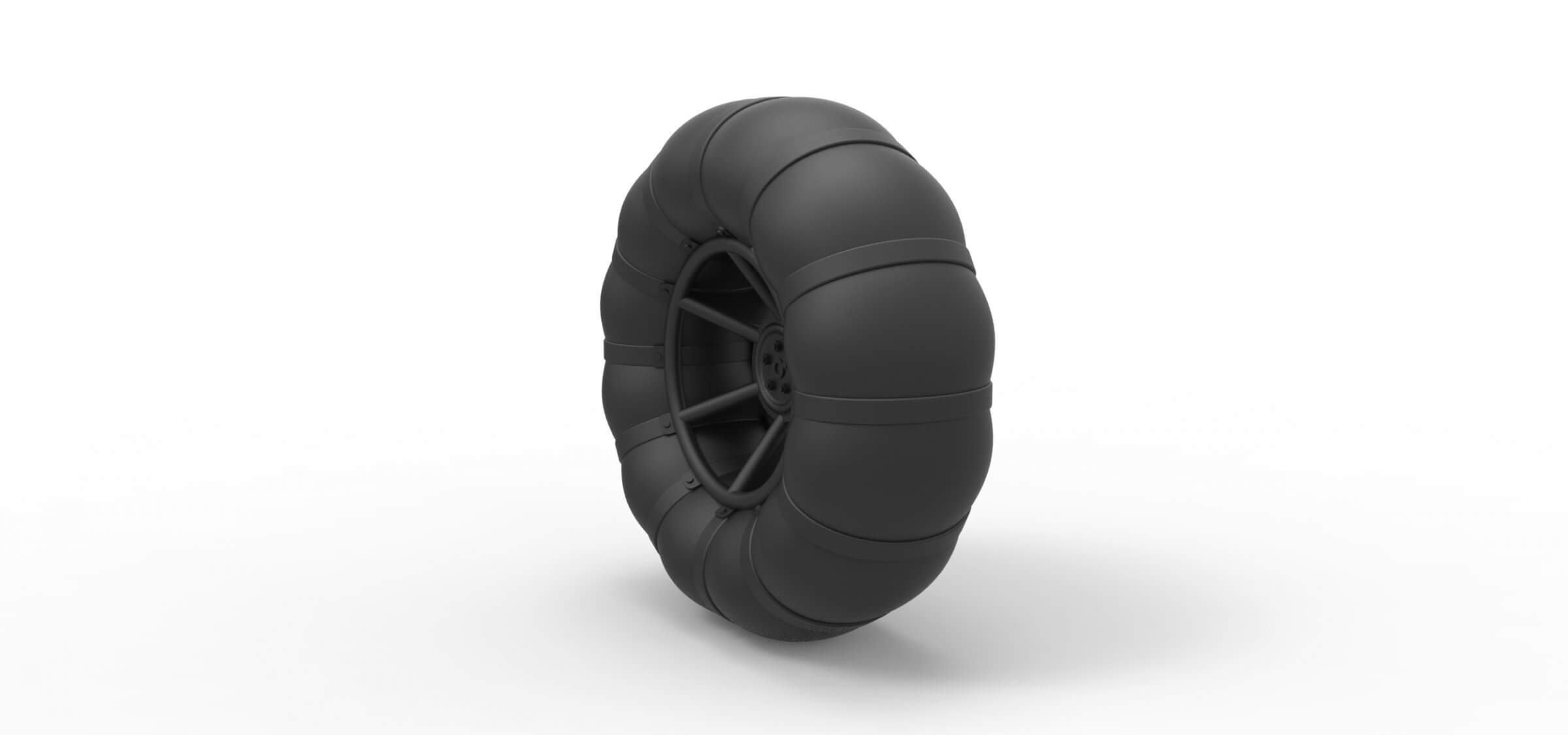 Low-pressure Wheel 3D Model by TechItemsRock