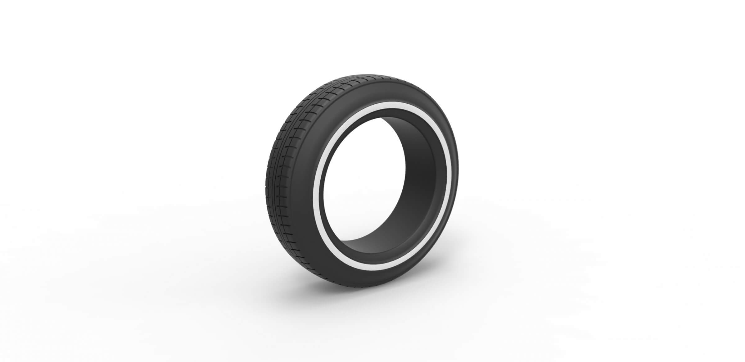 Lowrider Tire Scale 1 To 10 - 3D Model by TechItemsRock