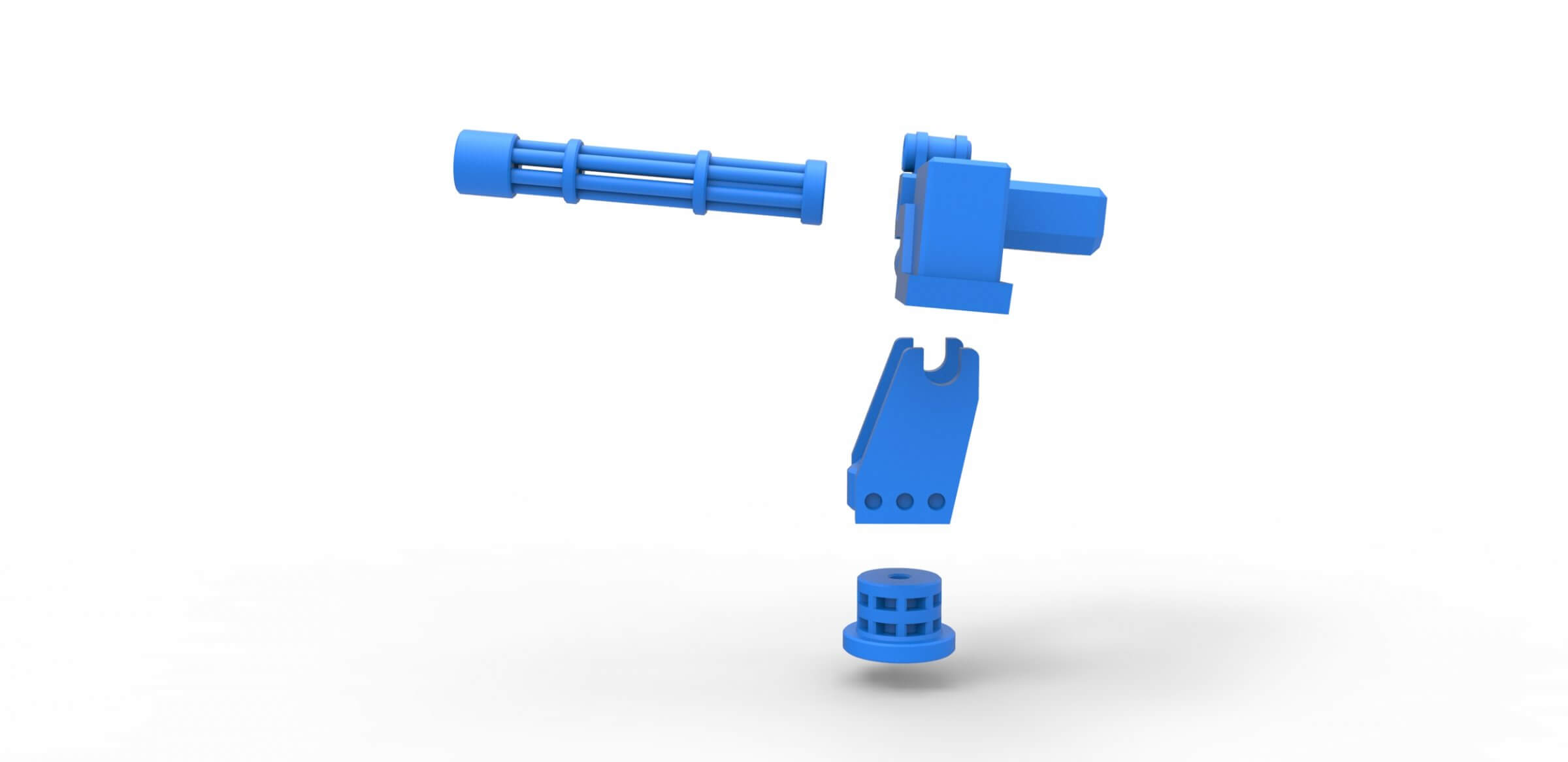 Machine Gun Turret 1:25 - 3D Model by TechItemsRock