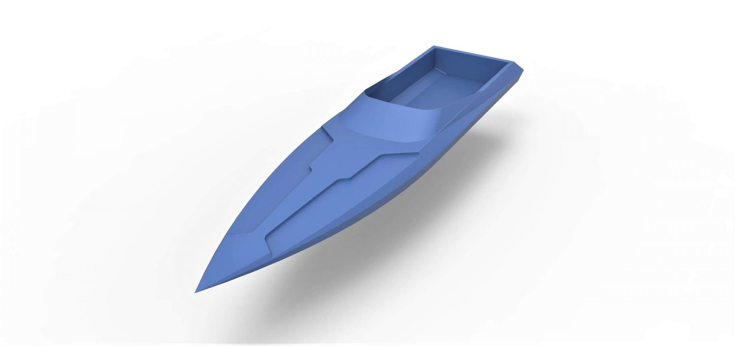 Speed Boat Hull - 3D Model by TechItemsRock