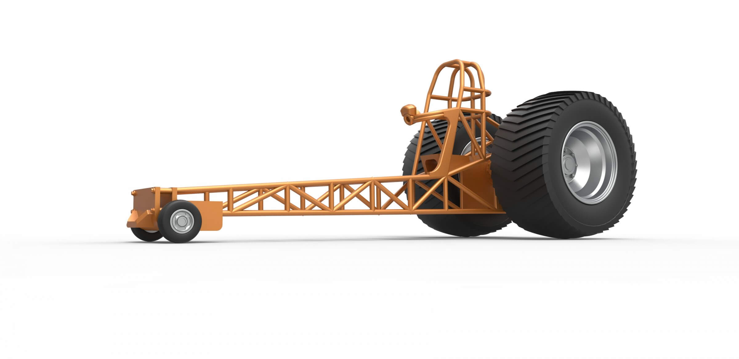 Pulling Tractor Chassis 1:25 - 3D Model by TechItemsRock