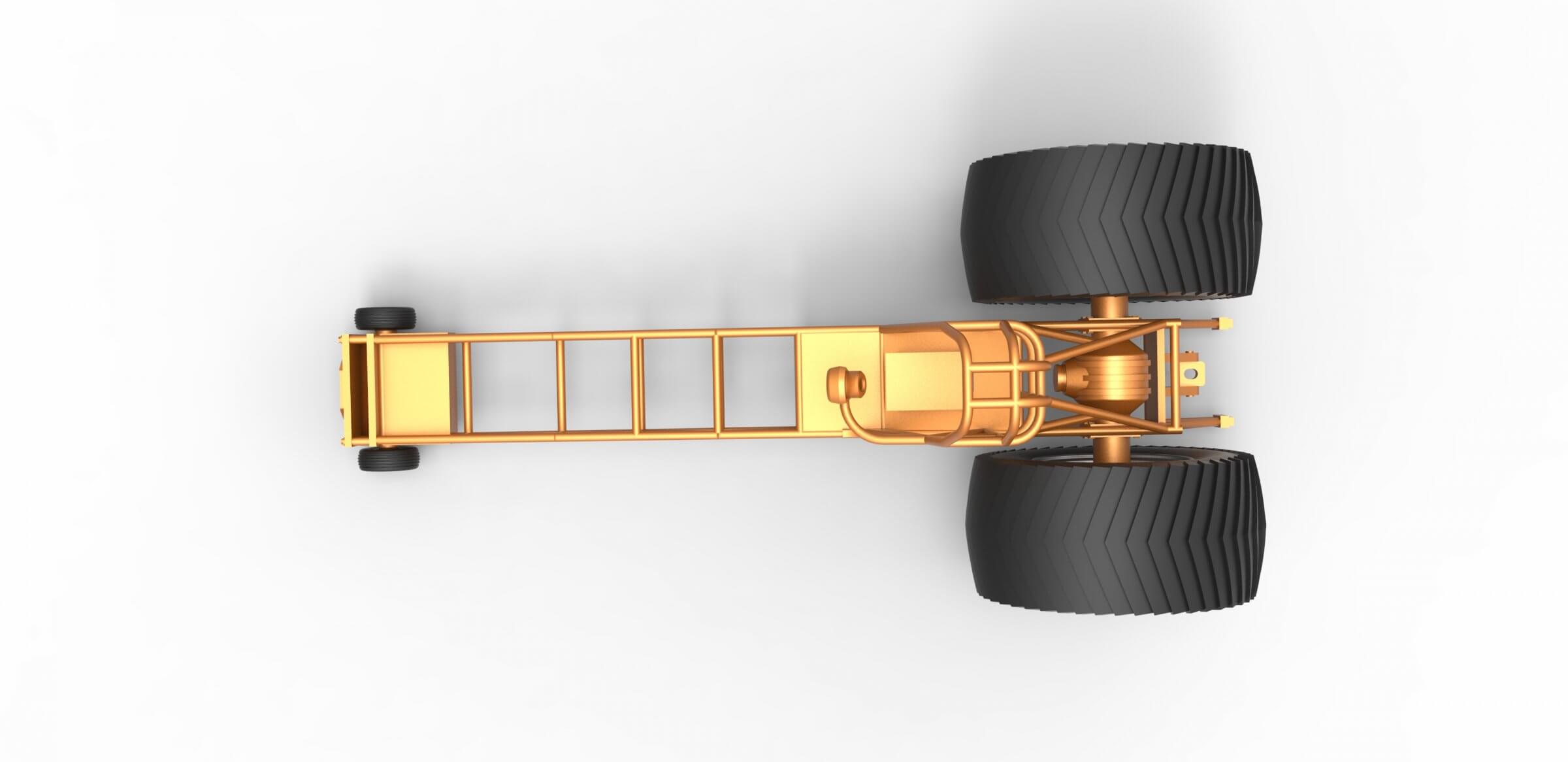 Pulling Tractor Chassis 1:25 - 3D Model by TechItemsRock