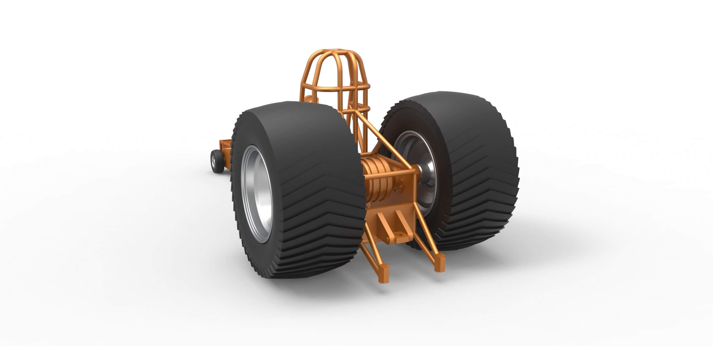 Pulling Tractor Chassis 1:25 - 3D Model by TechItemsRock