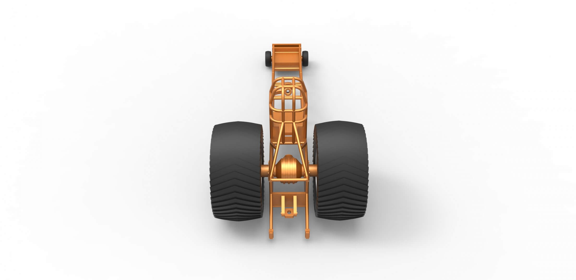 Pulling Tractor Chassis 1:25 - 3D Model by TechItemsRock