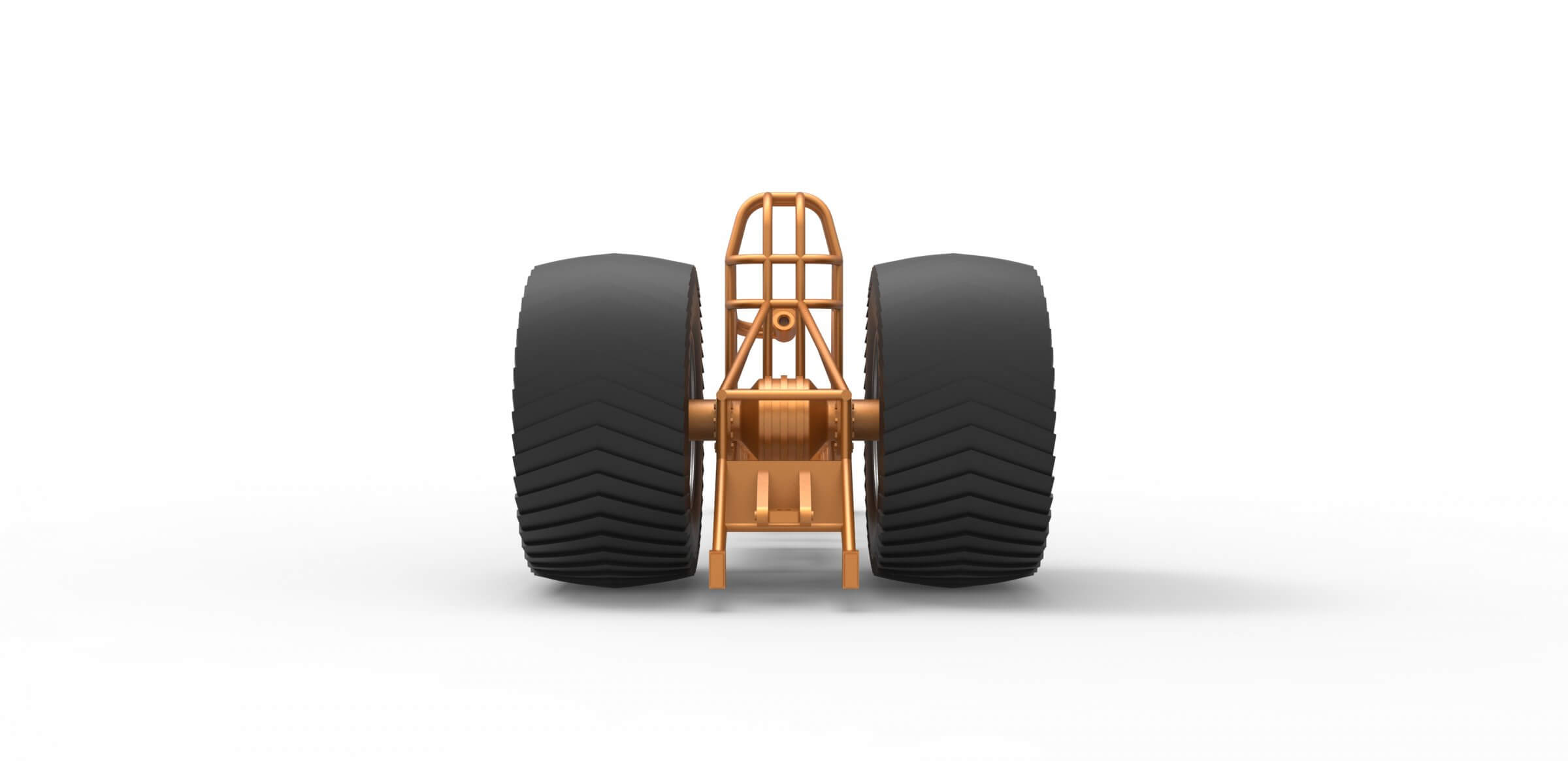 Pulling Tractor Chassis 1:25 - 3D Model by TechItemsRock