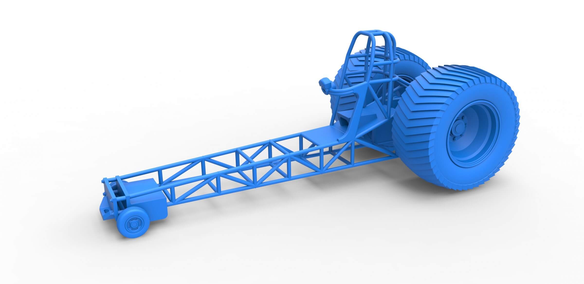 Pulling Tractor Chassis 1:25 - 3D Model by TechItemsRock