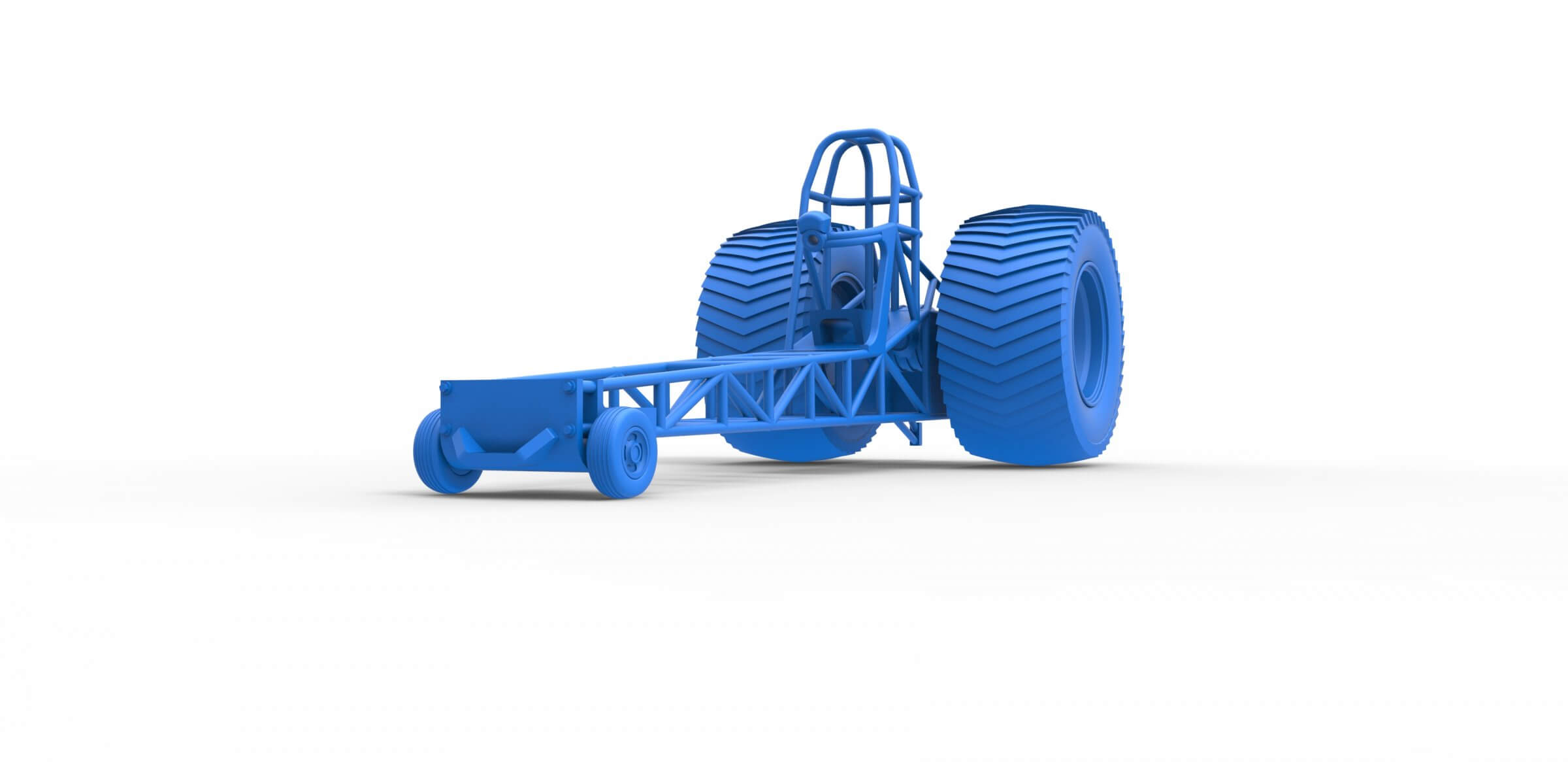 Pulling Tractor Chassis 1:25 - 3D Model by TechItemsRock
