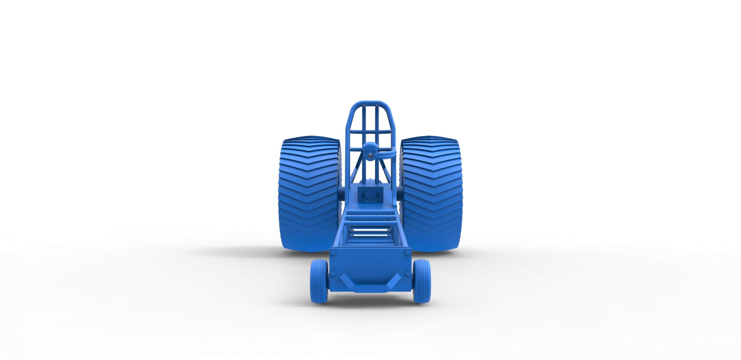 Pulling Tractor Chassis 1:25 - 3D Model by TechItemsRock