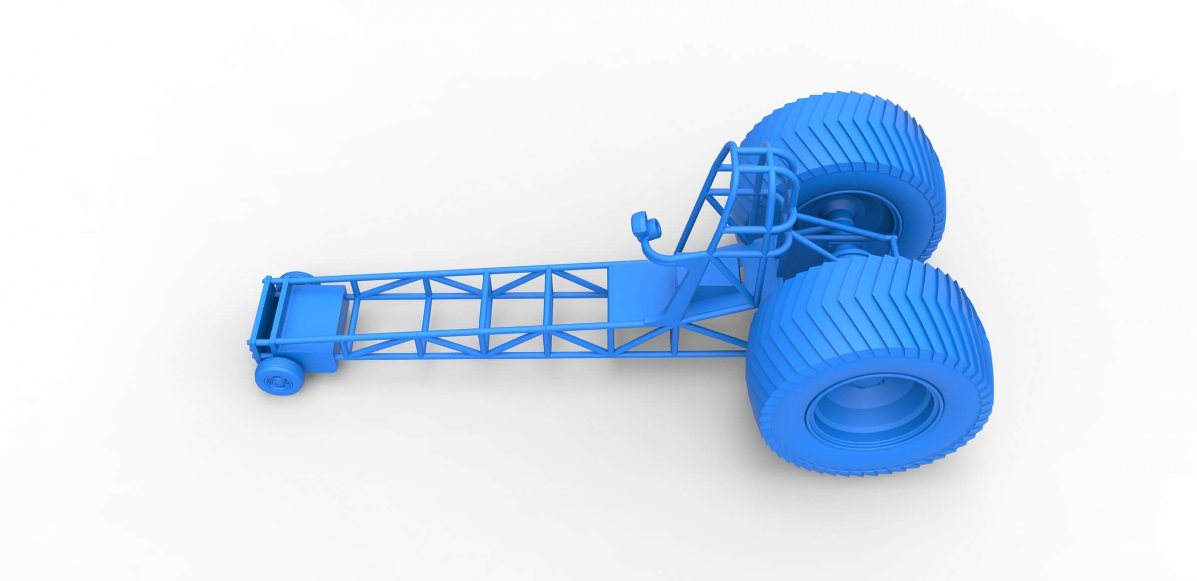 Pulling Tractor Chassis 1:25 - 3D Model by TechItemsRock