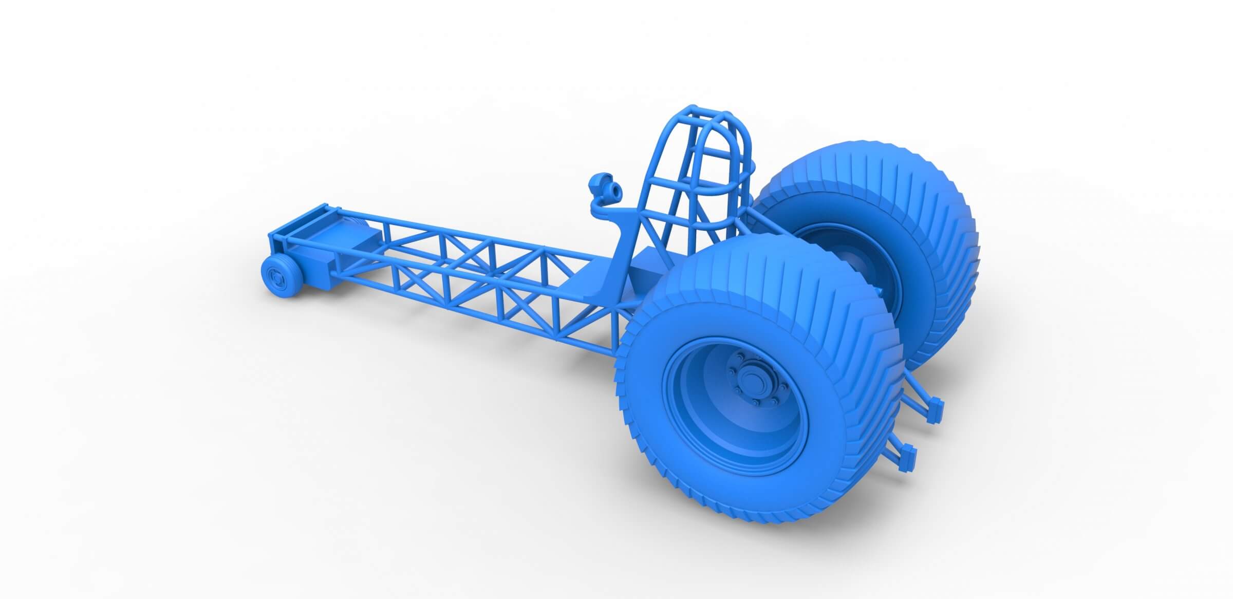 Pulling Tractor Chassis 1:25 - 3D Model by TechItemsRock