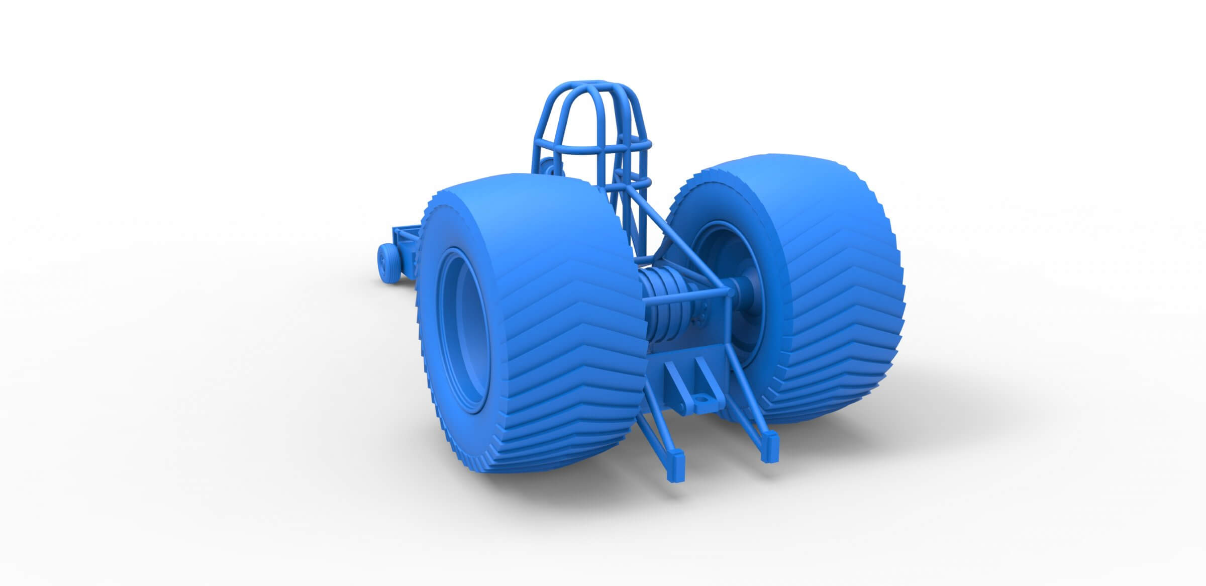Pulling Tractor Chassis 1:25 - 3D Model by TechItemsRock