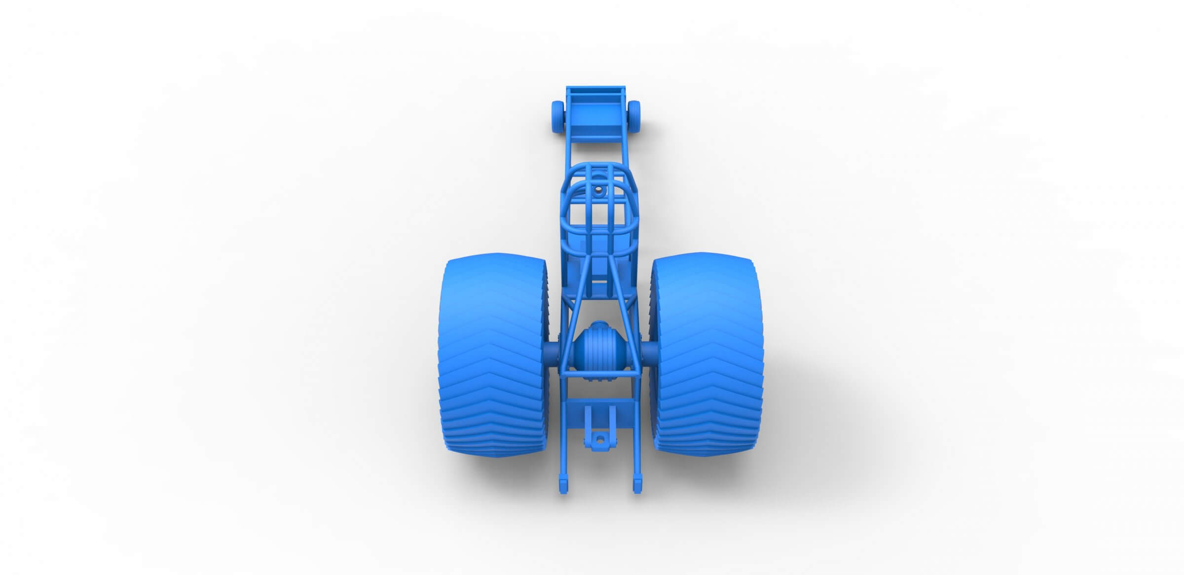 Pulling Tractor Chassis 1:25 - 3D Model by TechItemsRock