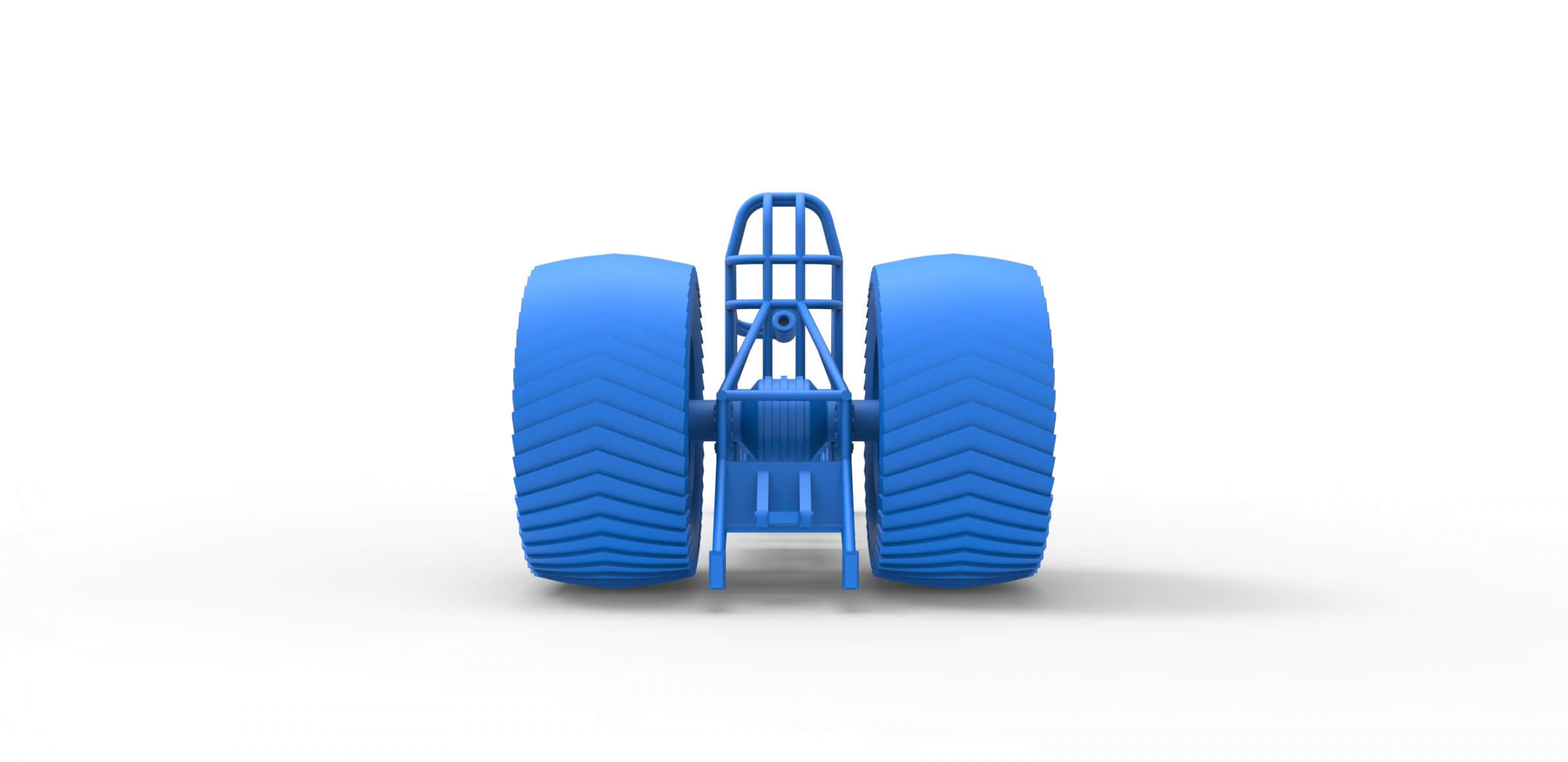 Pulling Tractor Chassis 1:25 - 3D Model by TechItemsRock