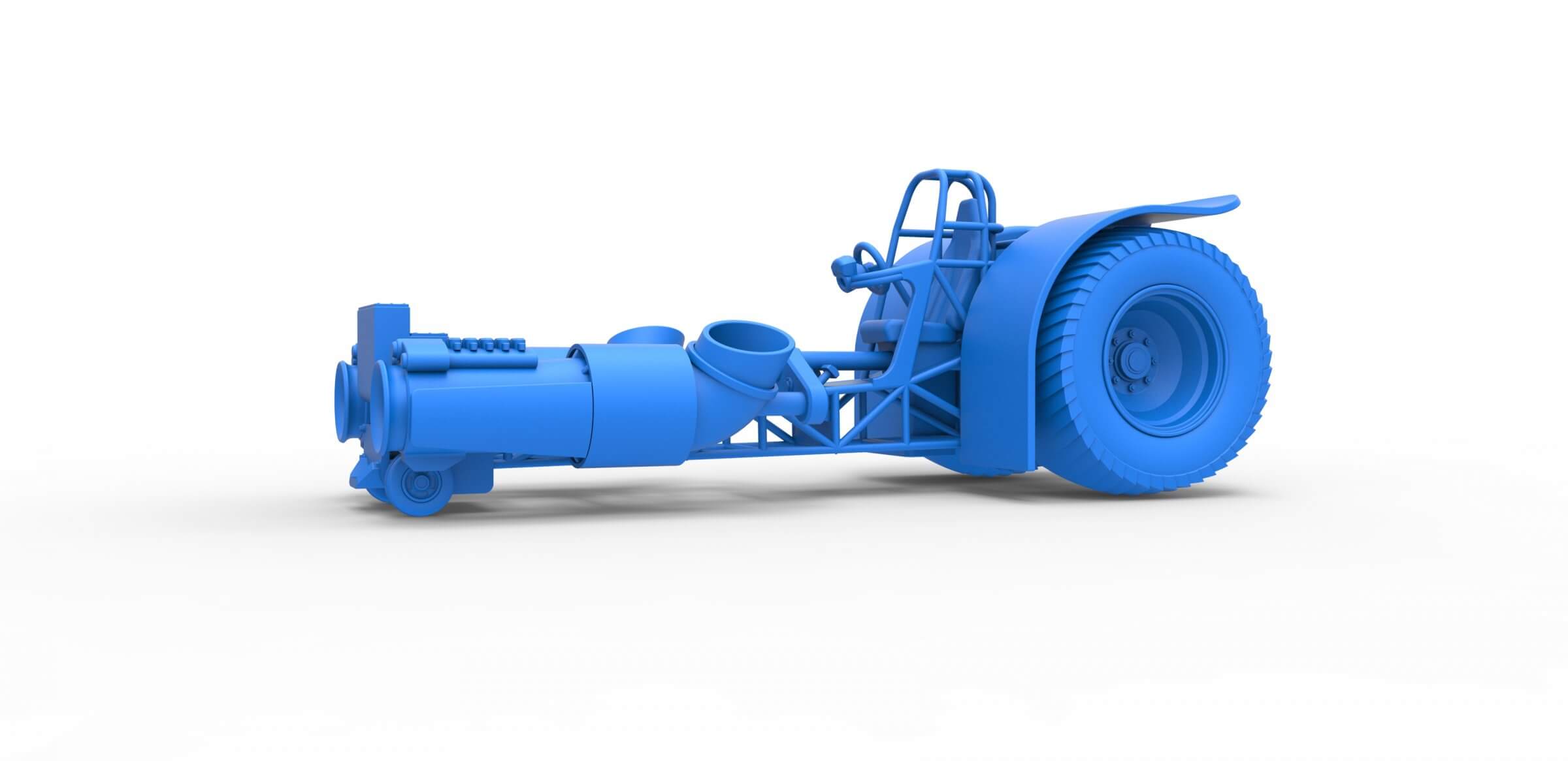 Pulling Tractor with 2 Jet Engines 1:25 - 3D Model by TechItemsRock