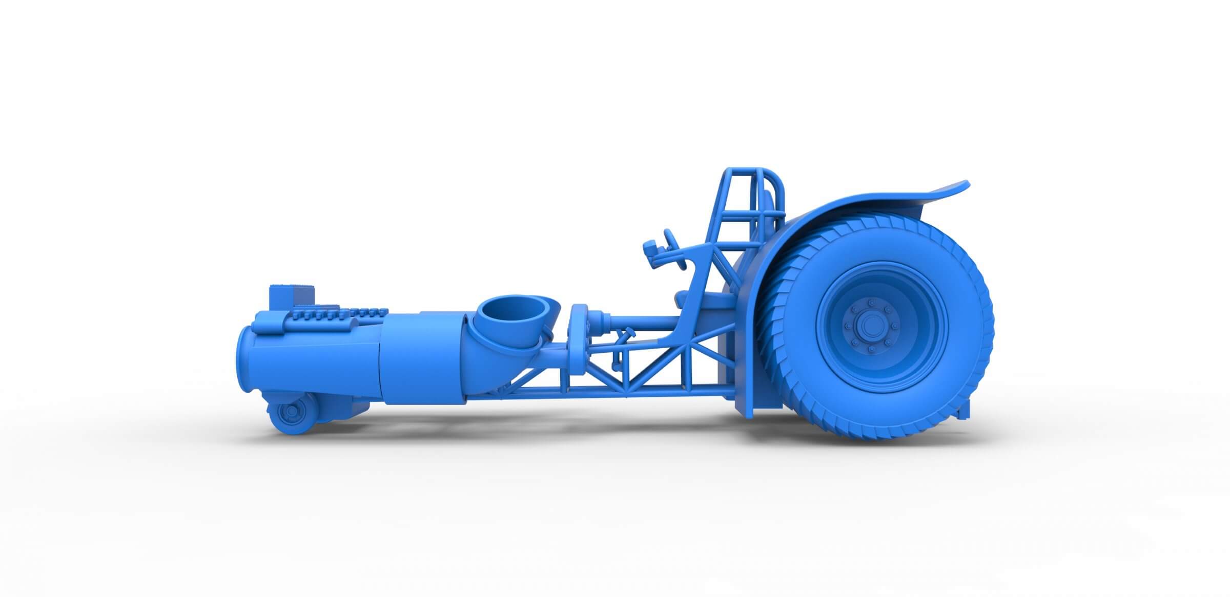 Pulling Tractor with 2 Jet Engines 1:25 - 3D Model by TechItemsRock