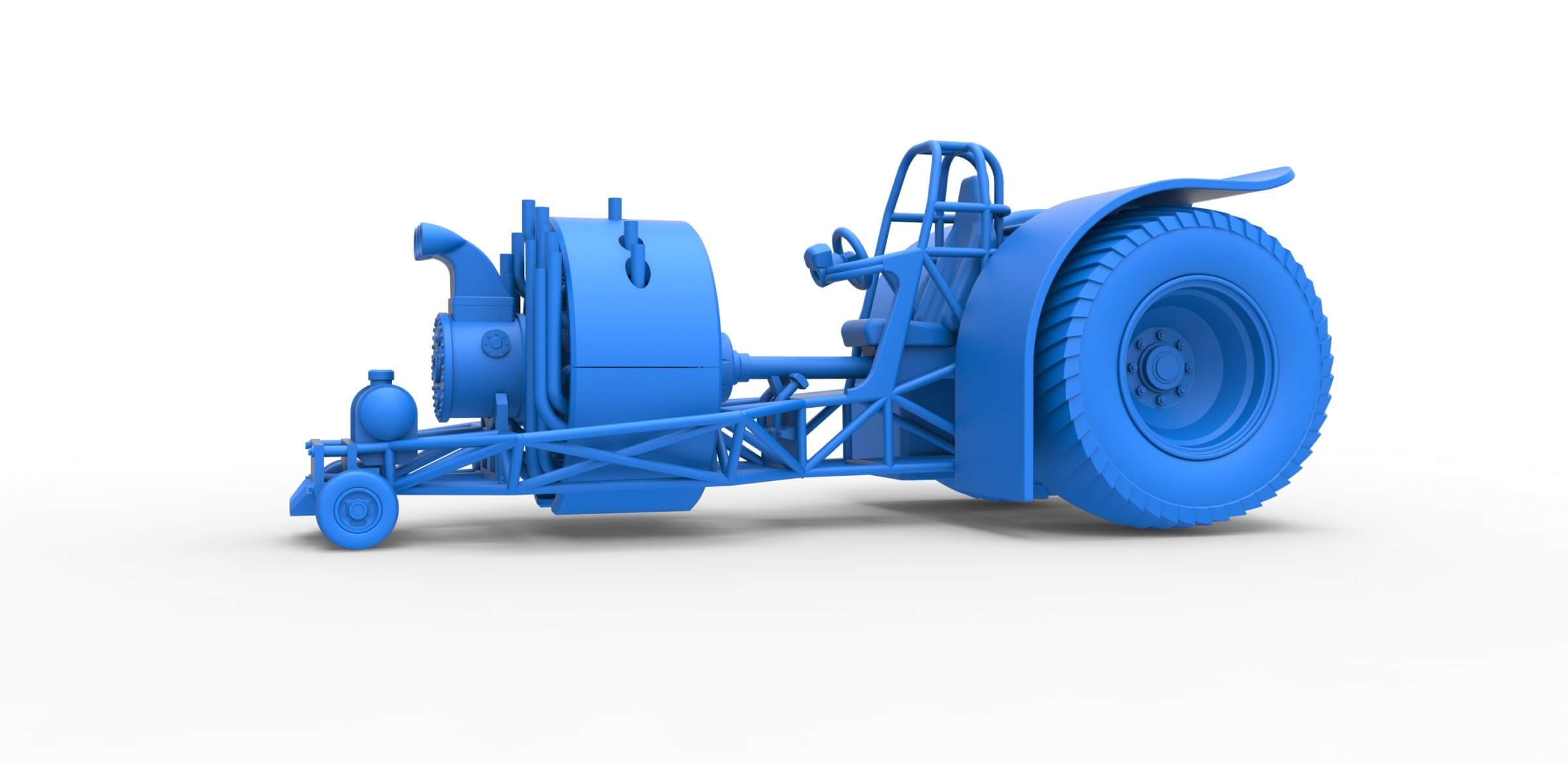 Pulling Tractor with Radial Engine 1:25 - 3D Model by TechItemsRock