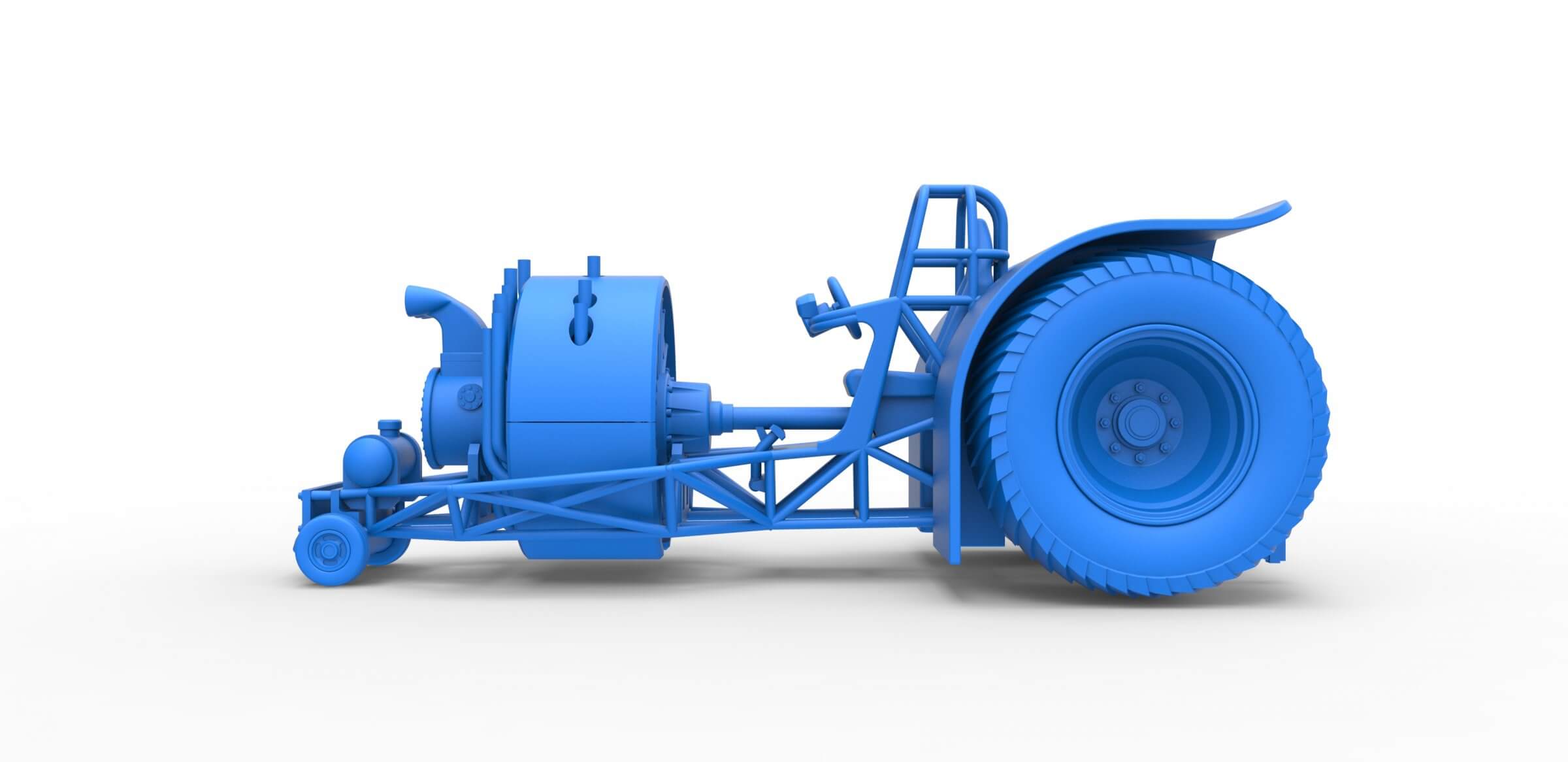 Pulling Tractor with Radial Engine 1:25 - 3D Model by TechItemsRock