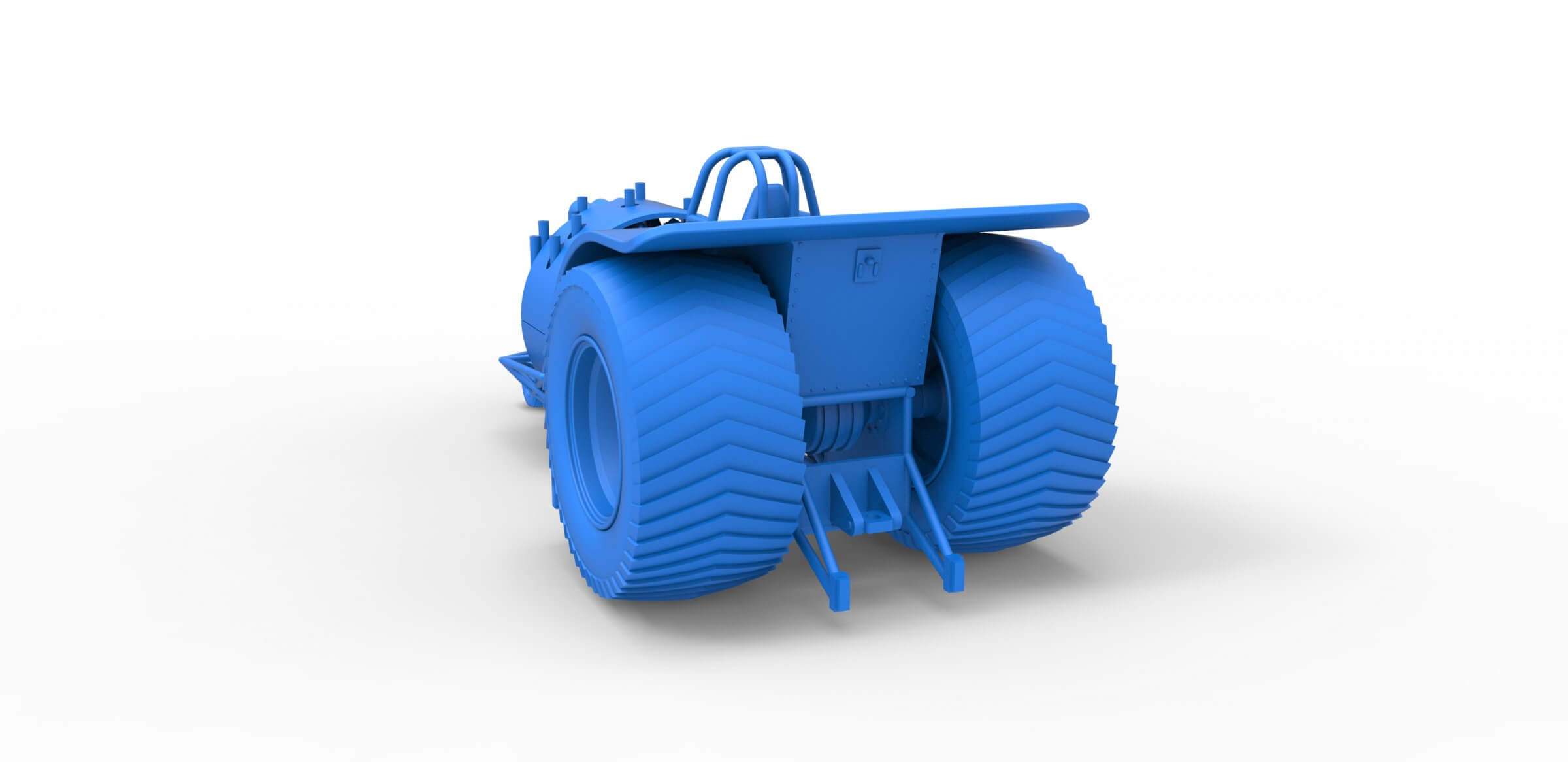 Pulling Tractor with Radial Engine 1:25 - 3D Model by TechItemsRock