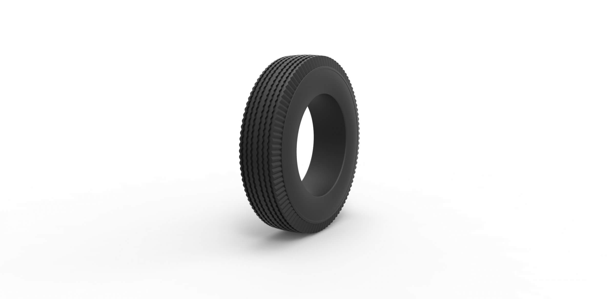 Retro Car Tire Scale 1 To 10 - 3D Model by TechItemsRock