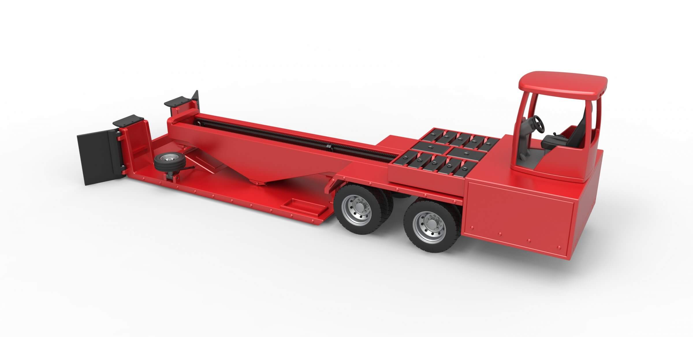 Tractor Pulling Sled 1:25 - 3D Model by TechItemsRock