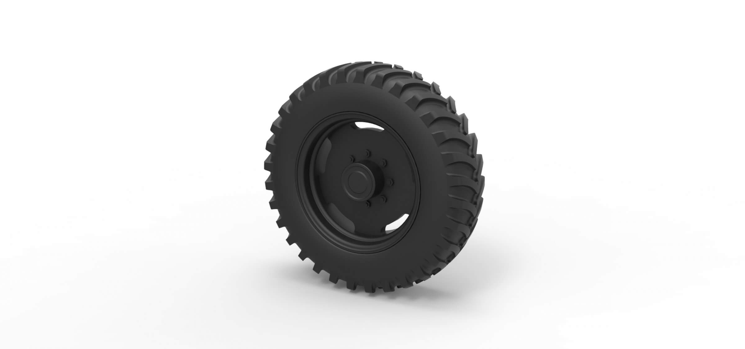 Tractor Wheel - 3D Model by TechItemsRock