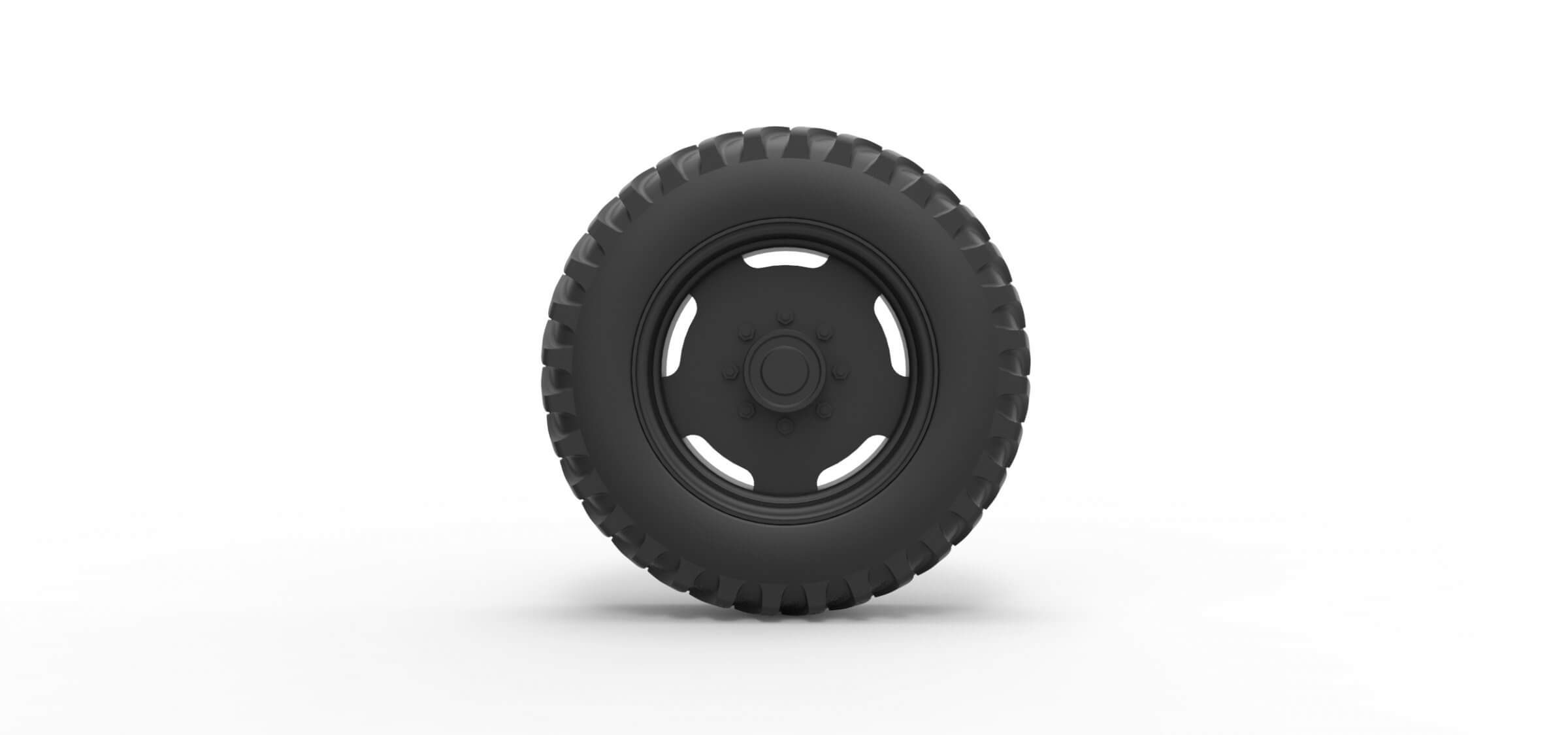 Tractor Wheel - 3D Model by TechItemsRock