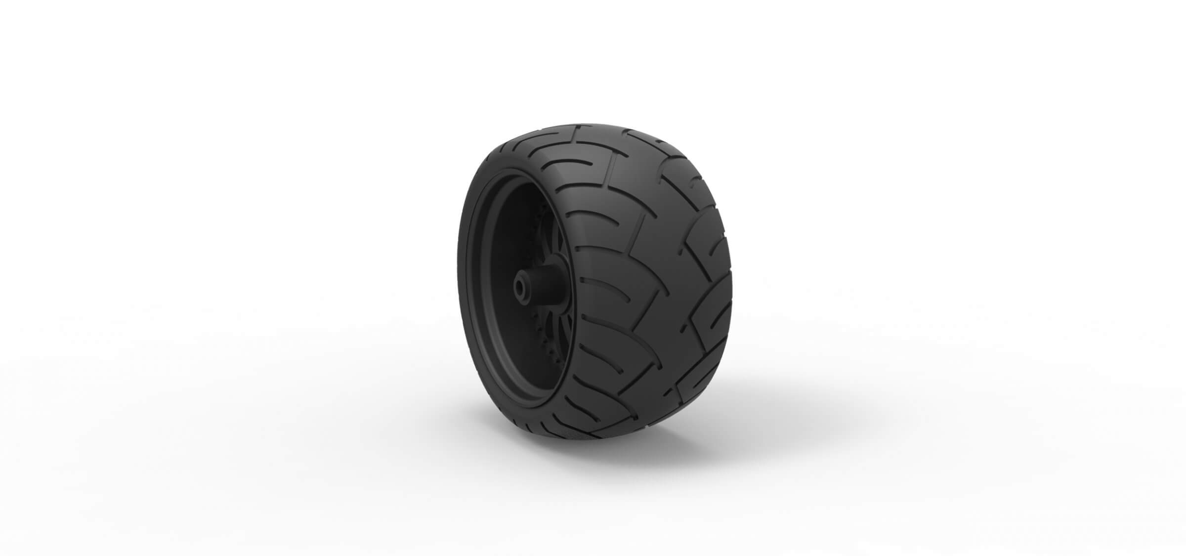 Wide Rear Wheel from Chopper - 3D Model by TechItemsRock