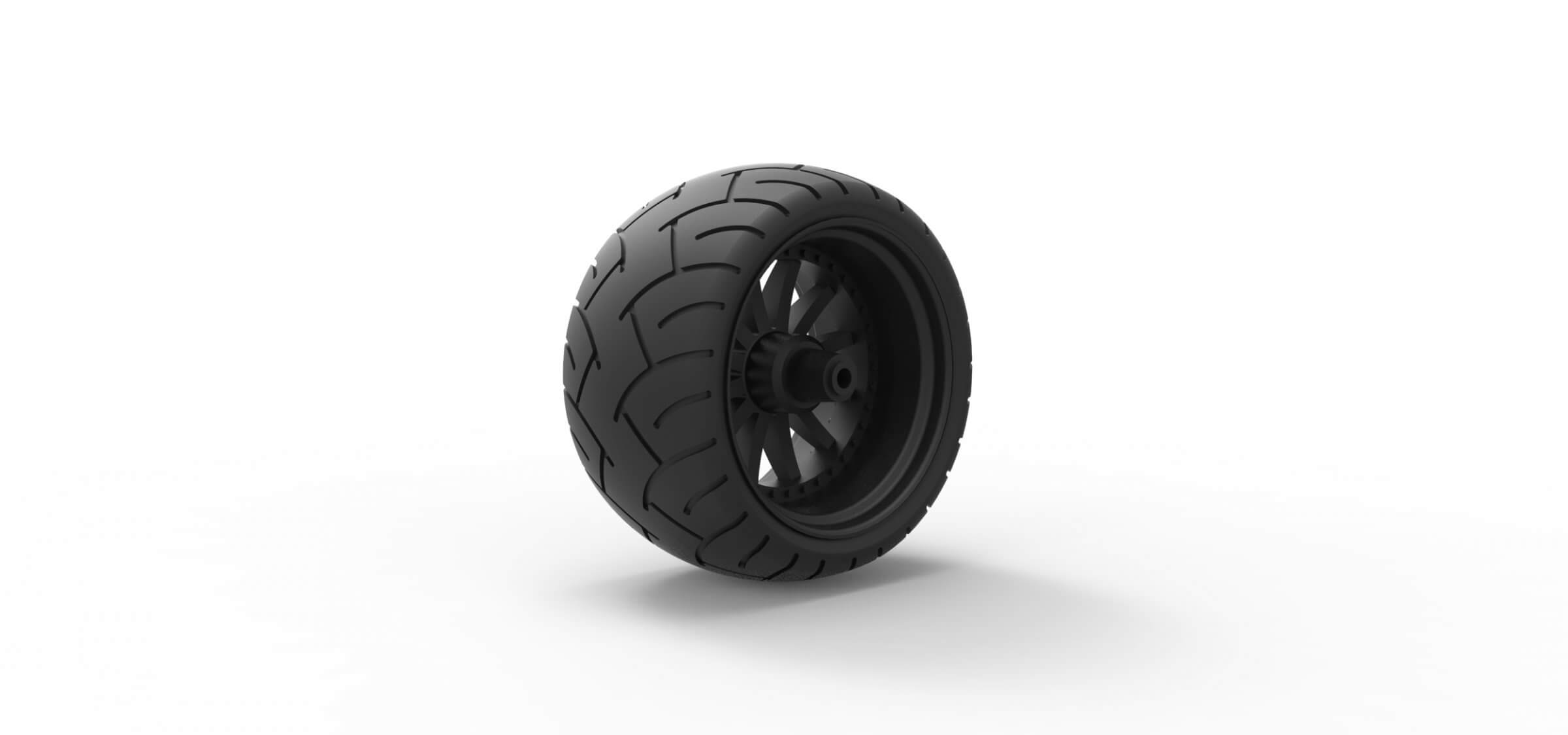 Wide Rear Wheel from Chopper - 3D Model by TechItemsRock