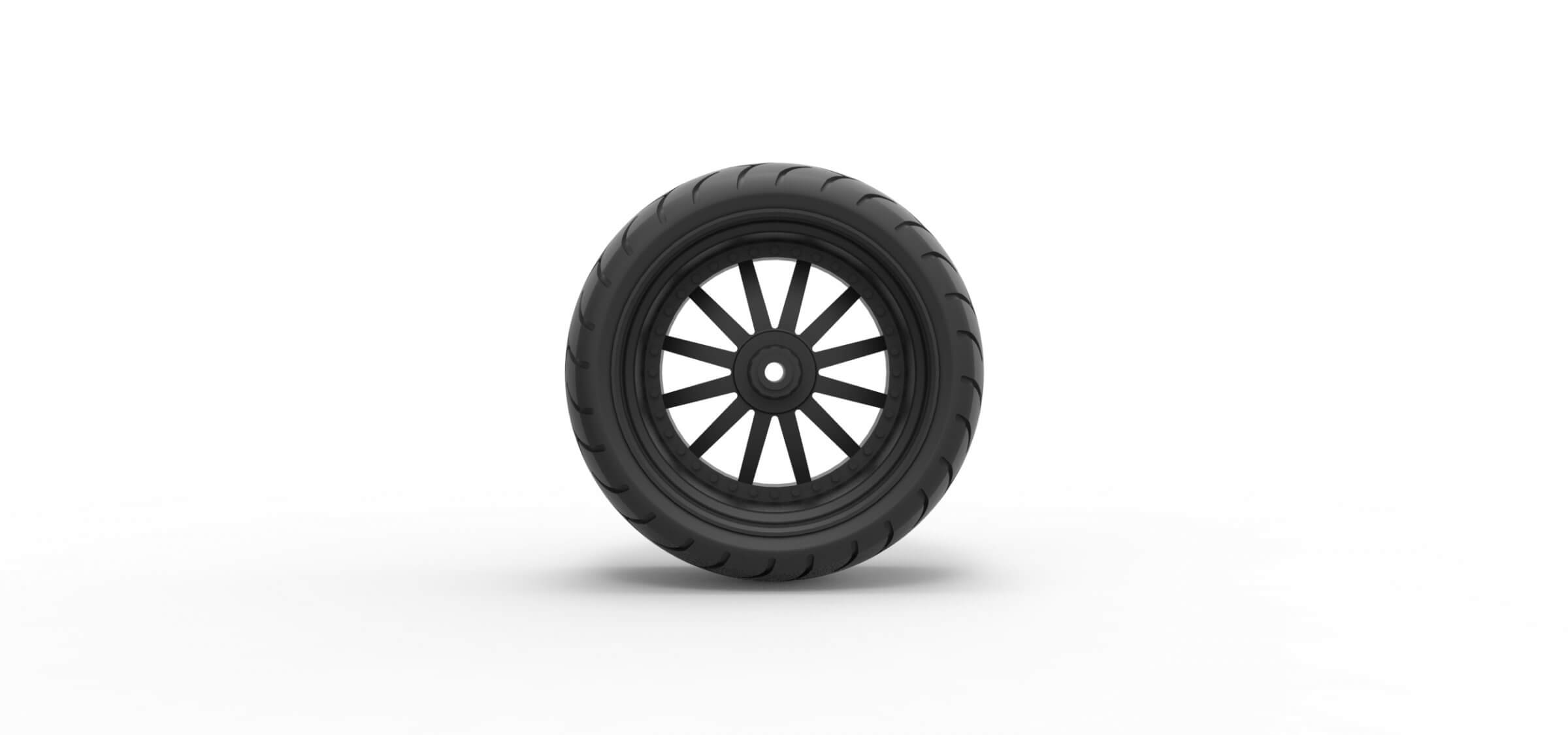 Wide Rear Wheel from Chopper - 3D Model by TechItemsRock