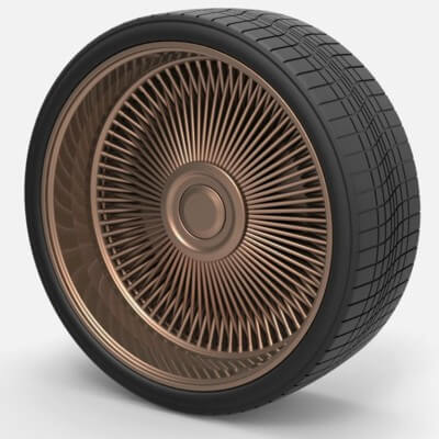 Wire Wheel 5 - 3D Model by TechItemsRock