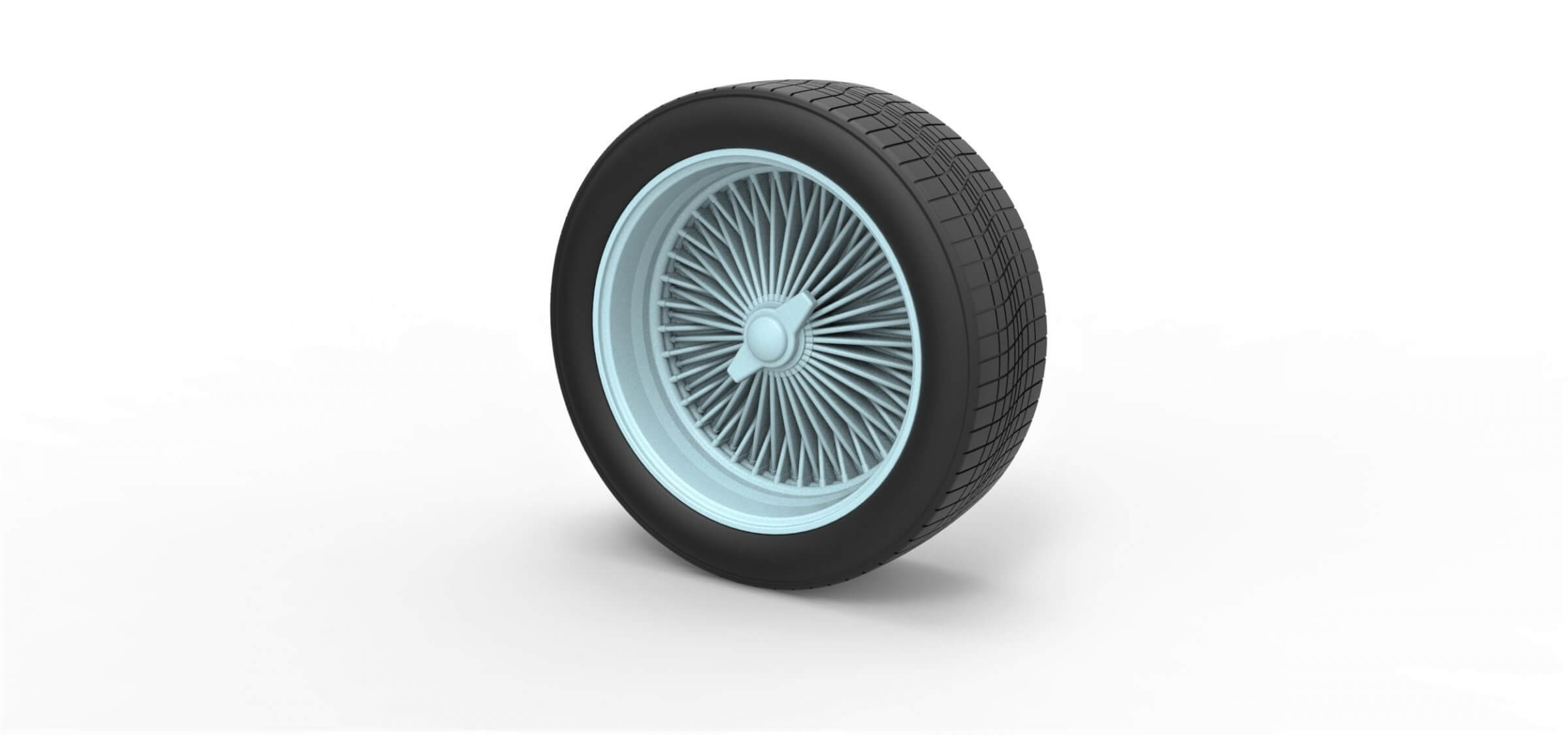 Wire Wheel Rim - 3D Model by TechItemsRock