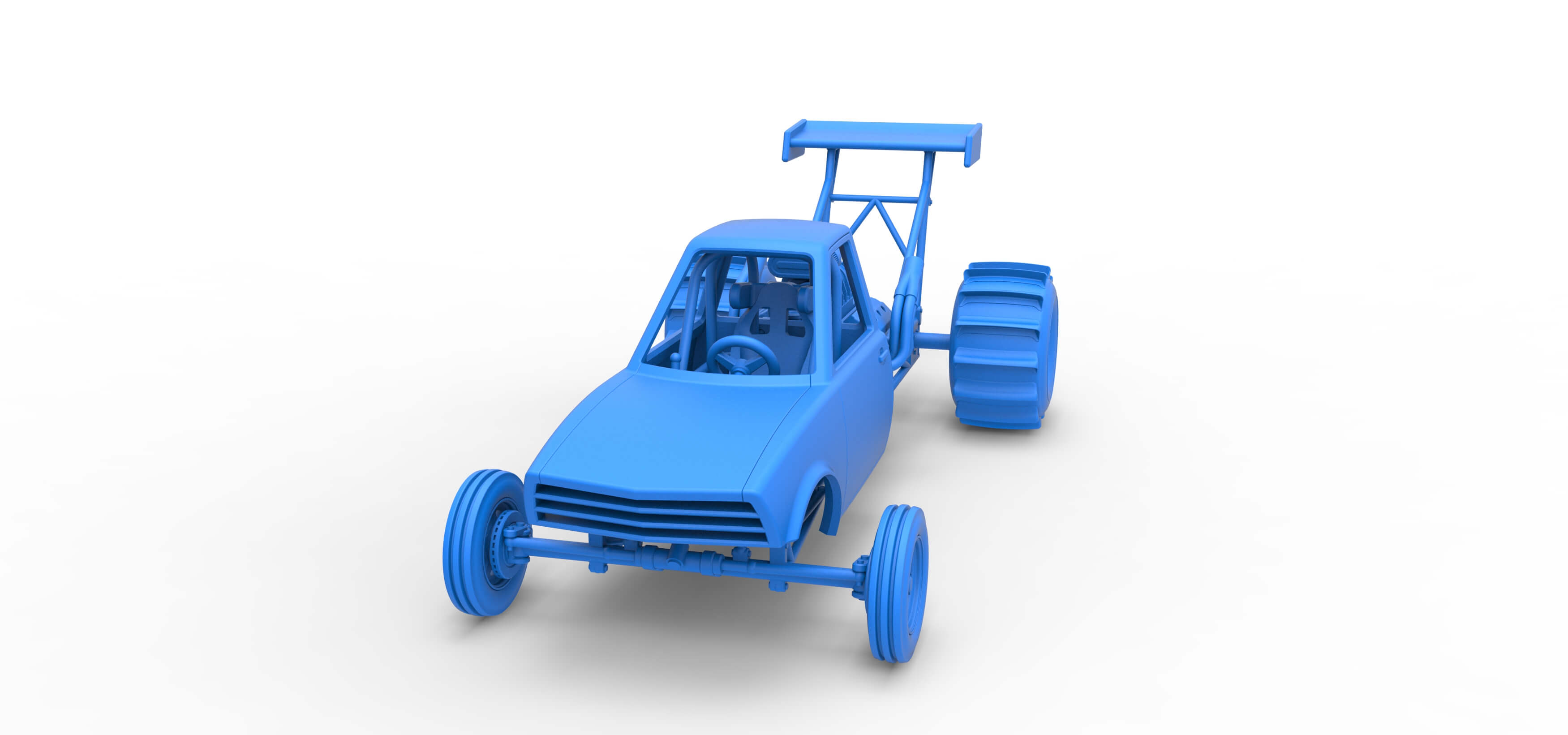 Dirt Dragster Version 2 Scale 1:25 - 3D Model by TechItemsRock