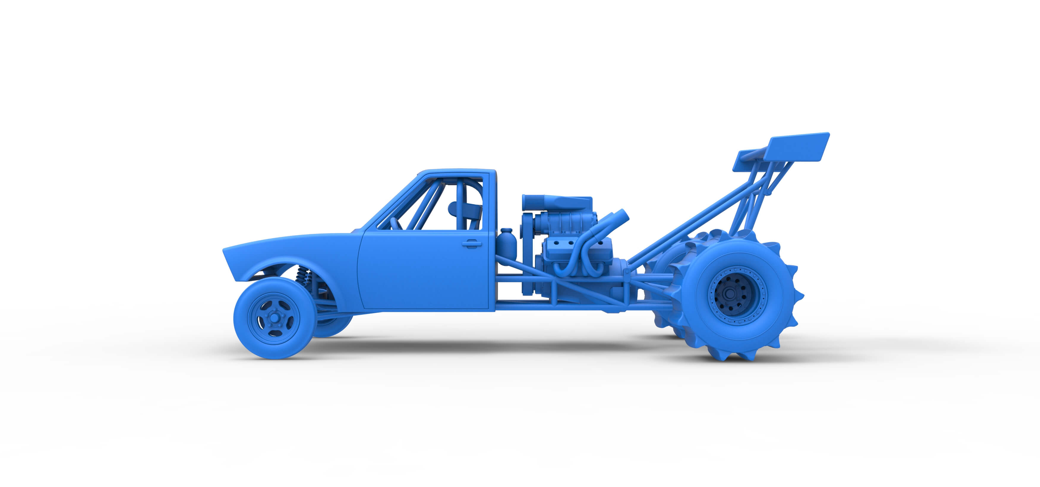 Dirt Dragster Version 2 Scale 1:25 - 3D Model by TechItemsRock