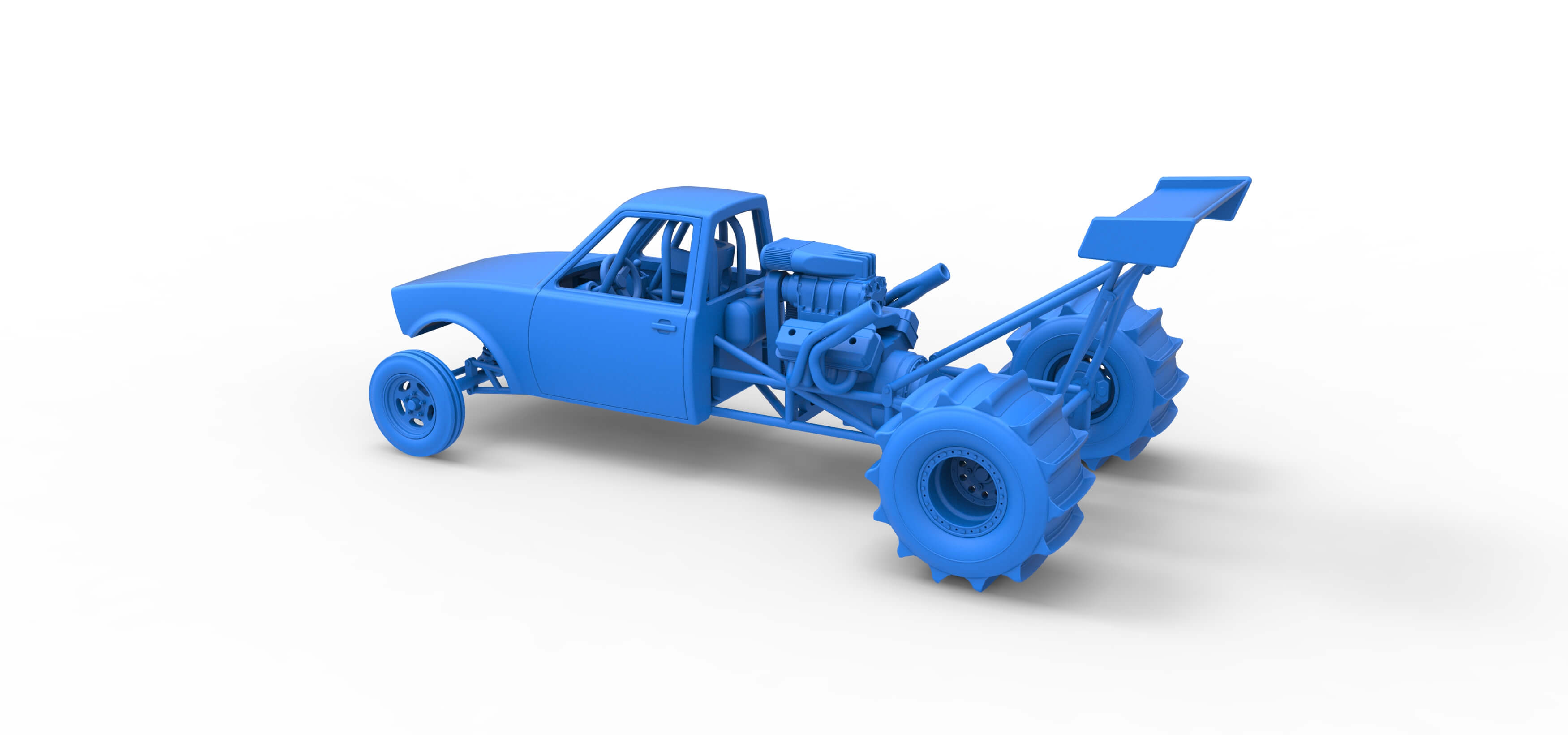 Dirt Dragster Version 2 Scale 1:25 - 3D Model by TechItemsRock