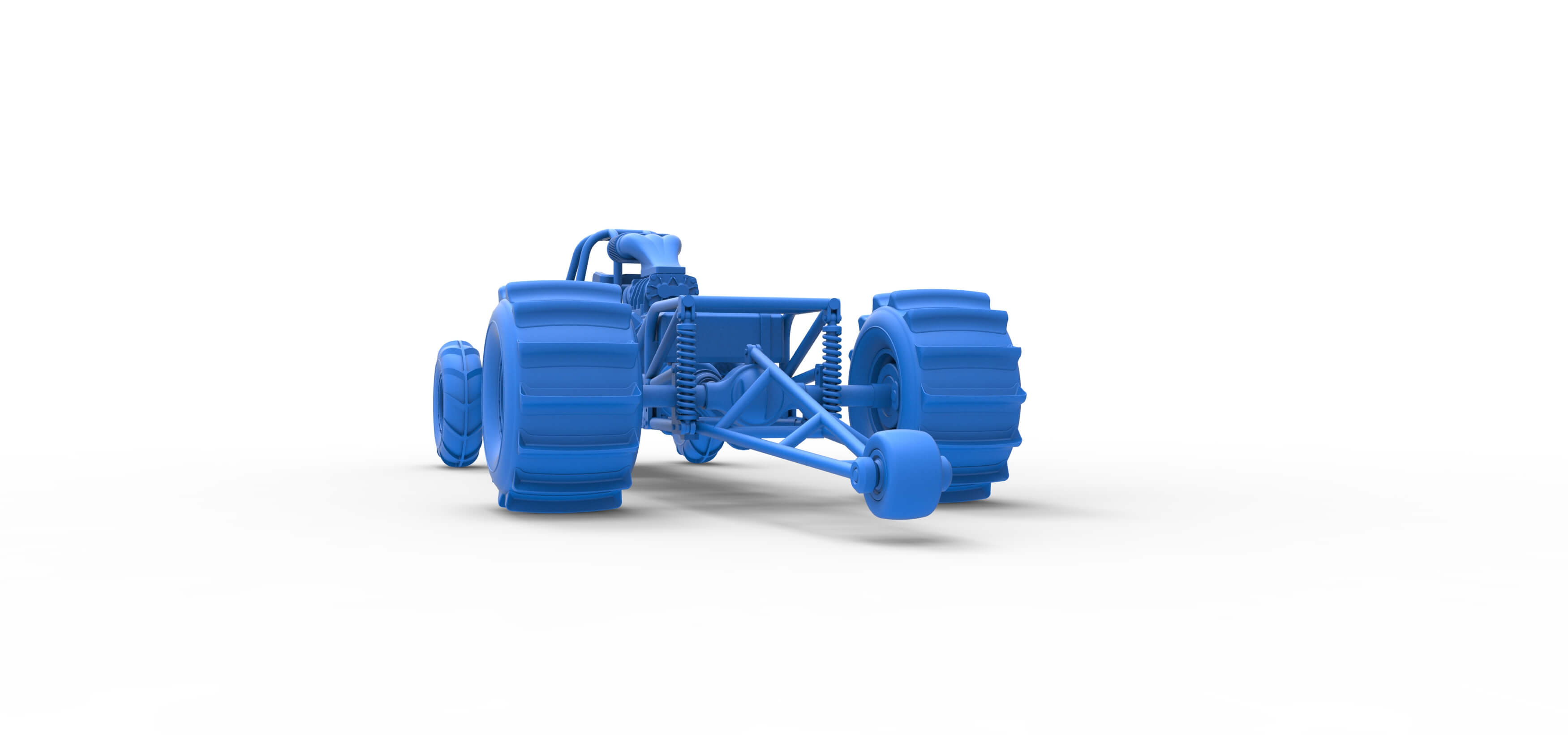 Dirt Dragster Version 3 Scale 1:25 - 3D Model by TechItemsRock