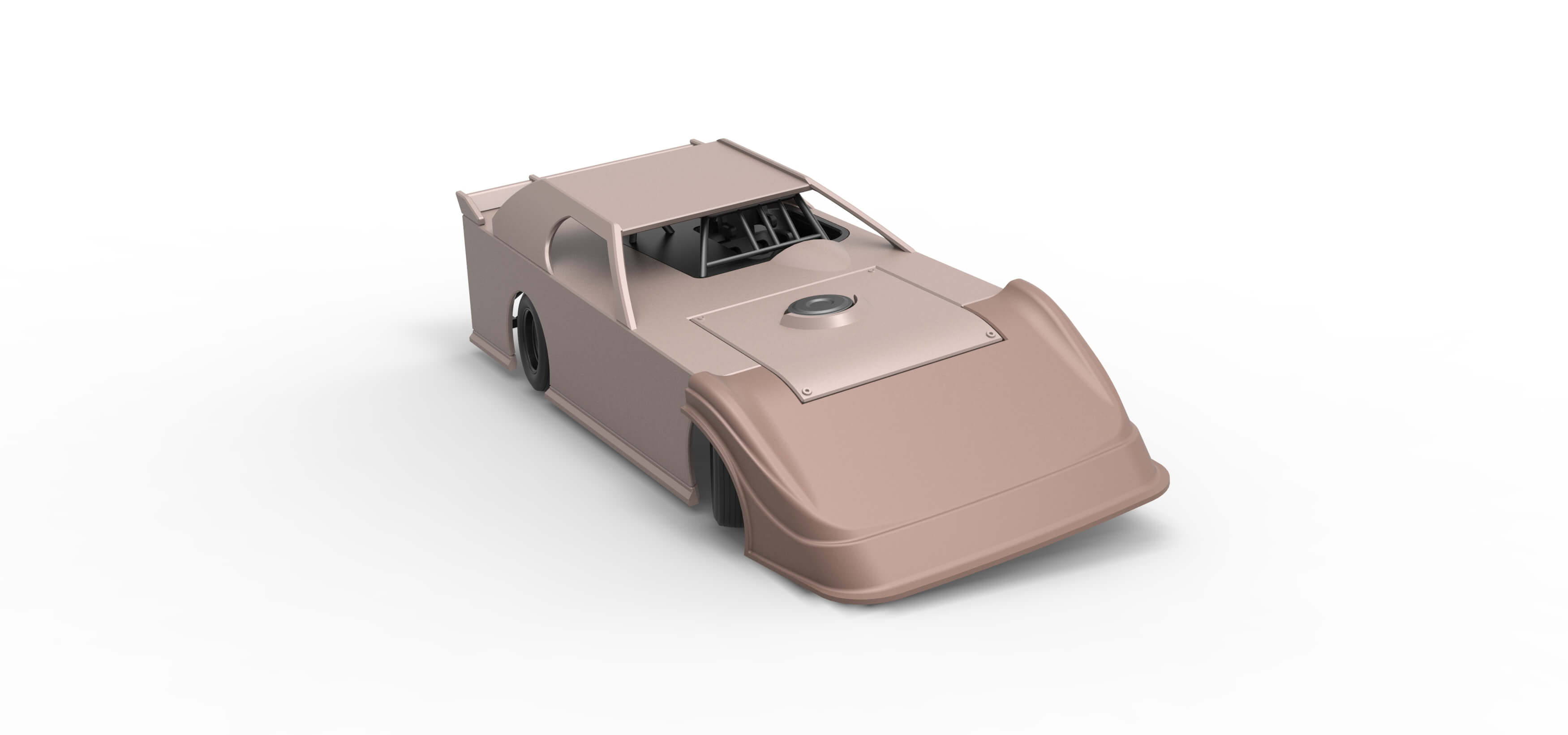 Dirt Modified Super Stock Car While Turning 1:25 - 3D Model by ...