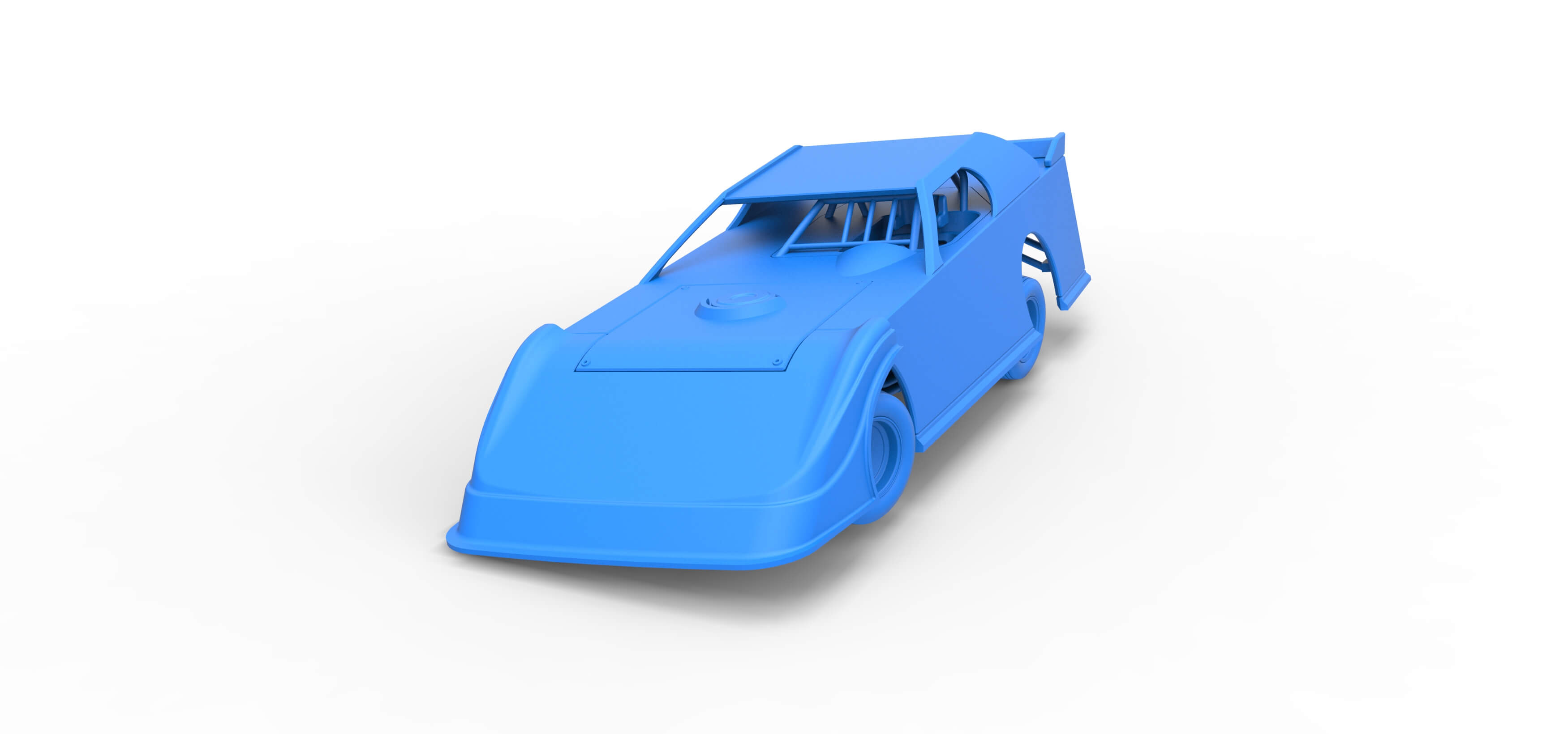 Dirt Modified Super Stock Car While Turning 1:25 - 3D Model by ...