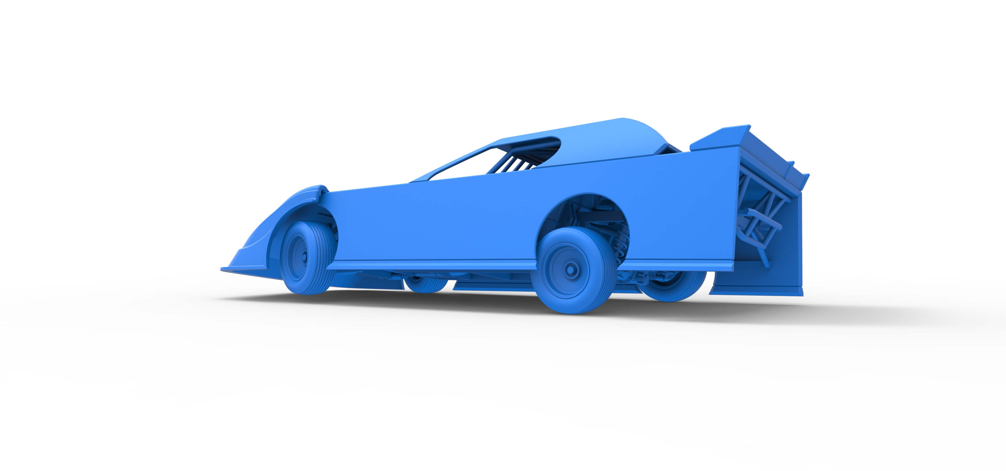 Dirt Modified Super Stock Car While Turning 1:25 - 3D Model by ...