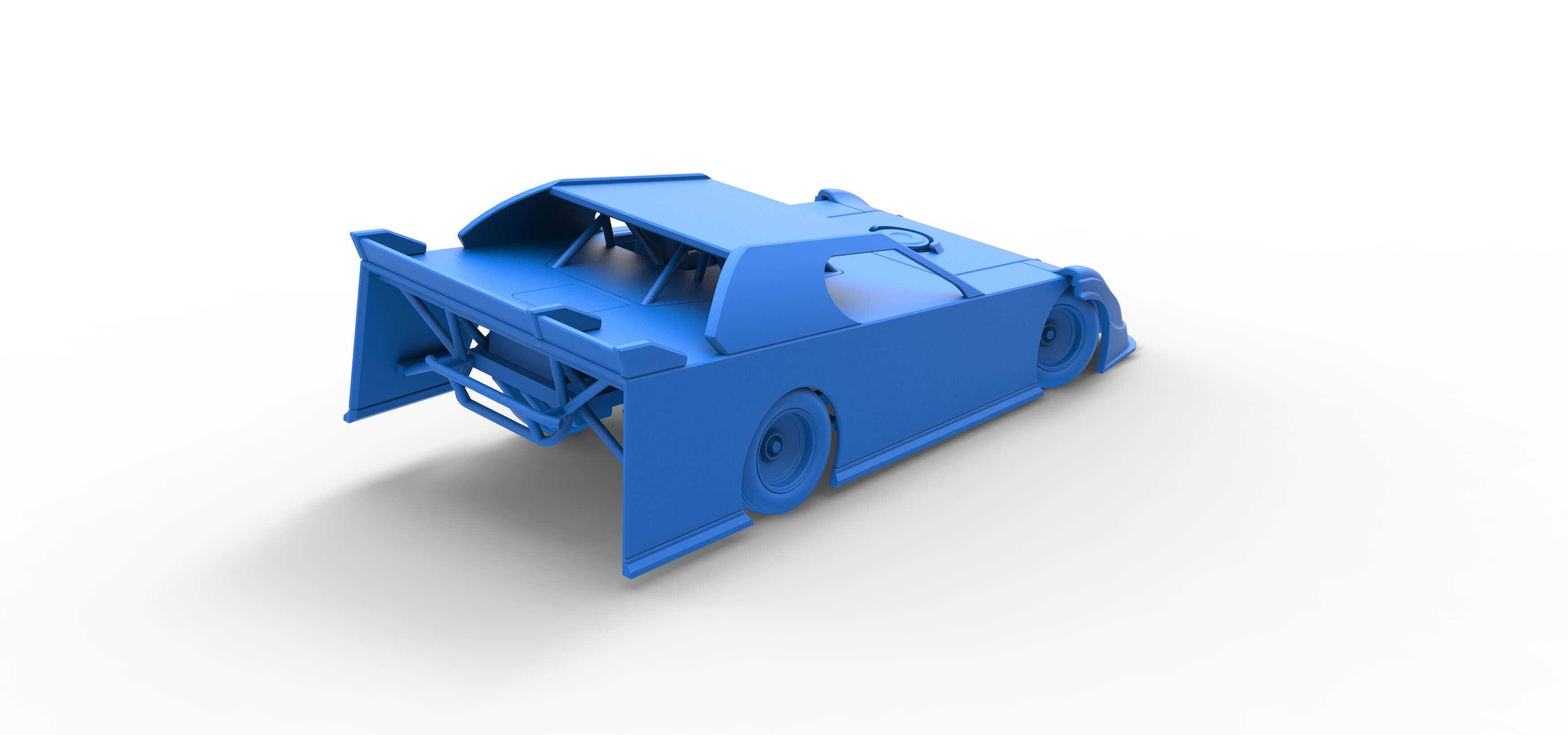 Dirt Modified Super Stock Car While Turning 1:25 - 3D Model by ...